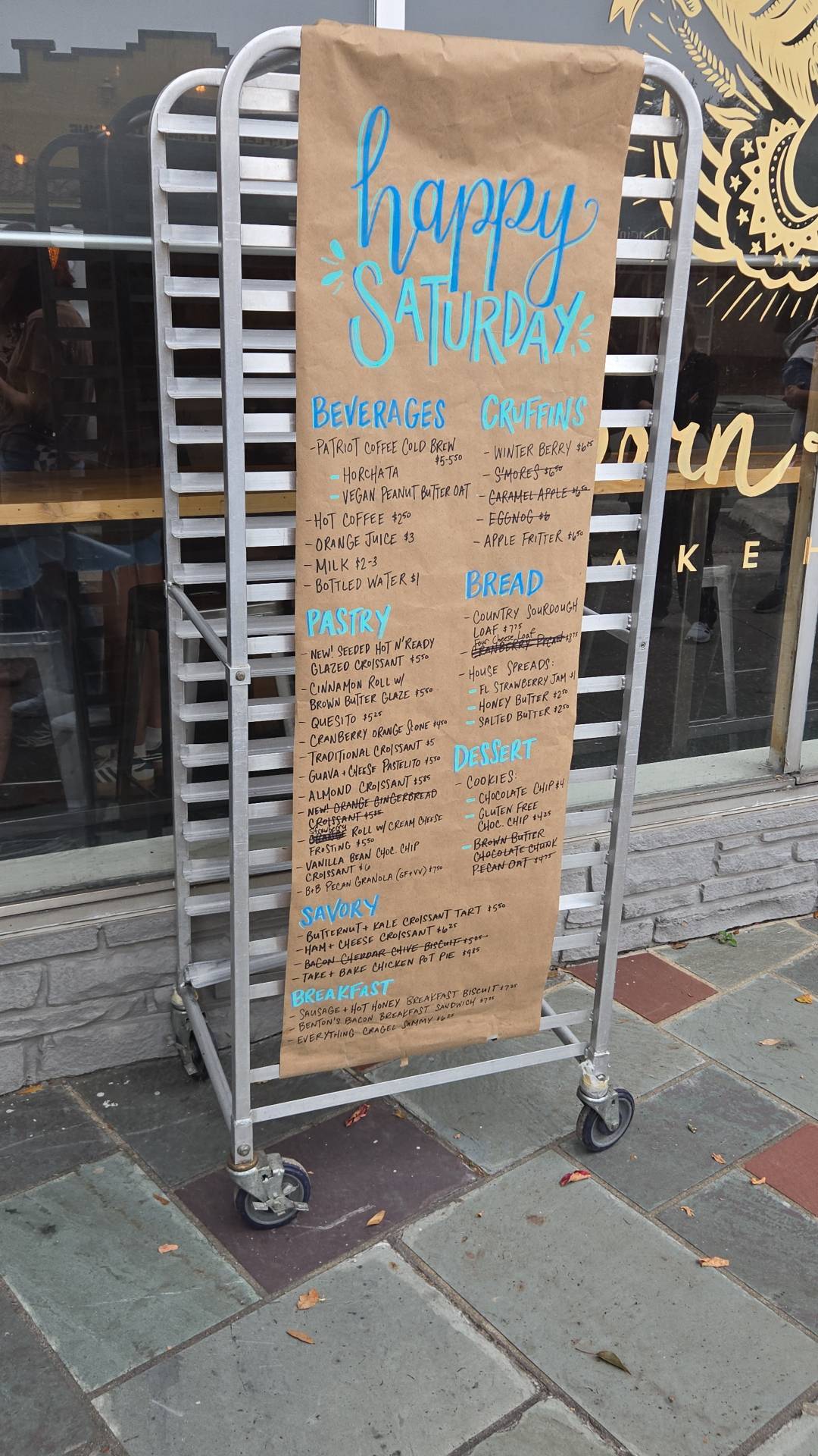 Menu at Born & Bread Bakehouse cafe, Lakeland