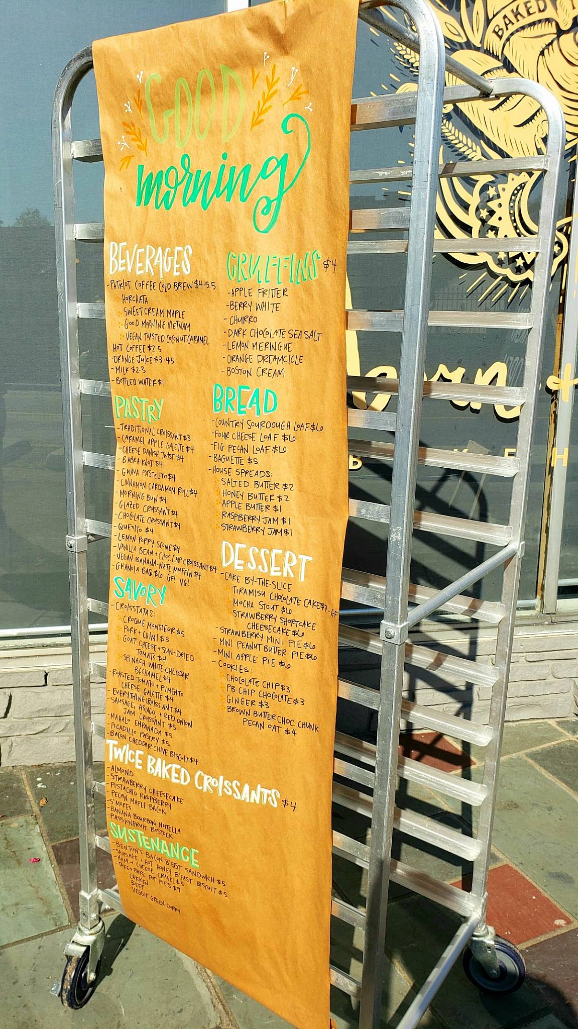 Menu at Born & Bread Bakehouse restaurant, Lakeland