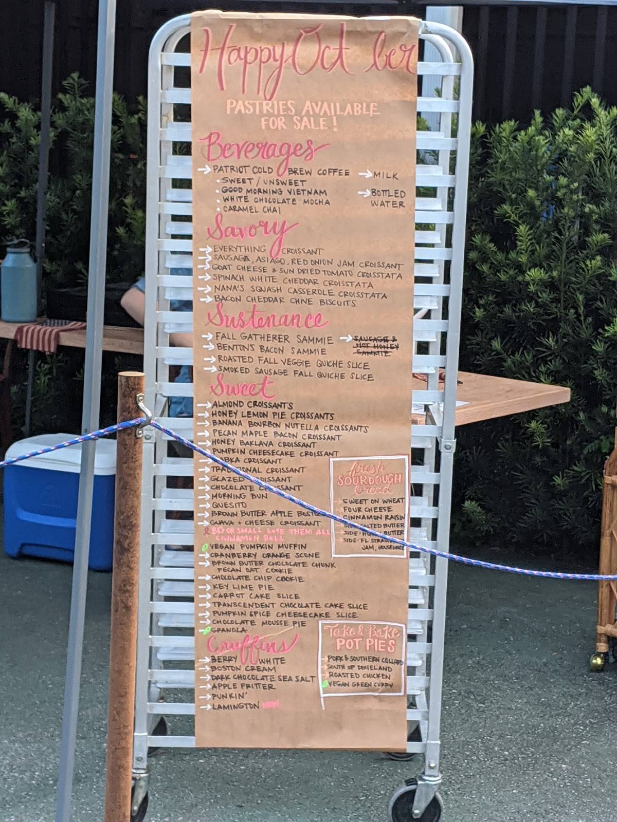 Menu at Born & Bread Bakehouse restaurant, Lakeland