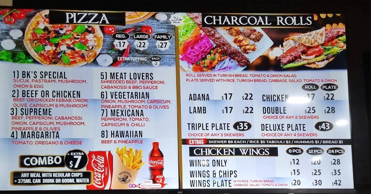 Menu at Brotherhood Kebabs & Burgers, Bass Hill