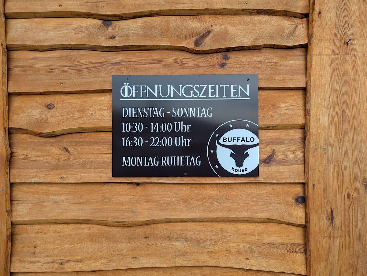 Speisekarte von Buffalo House Restaurant, Kronach