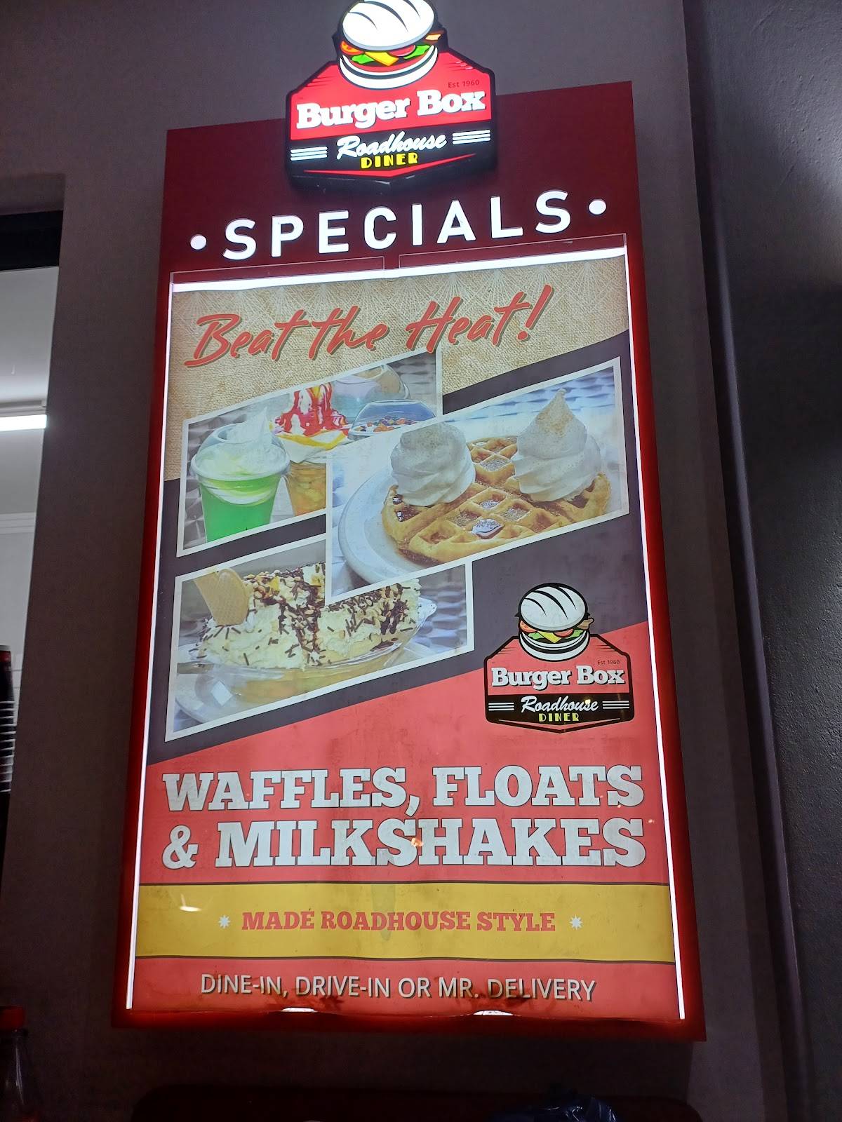 Menu at Burger Box Roadhouse Centurion restaurant, Centurion
