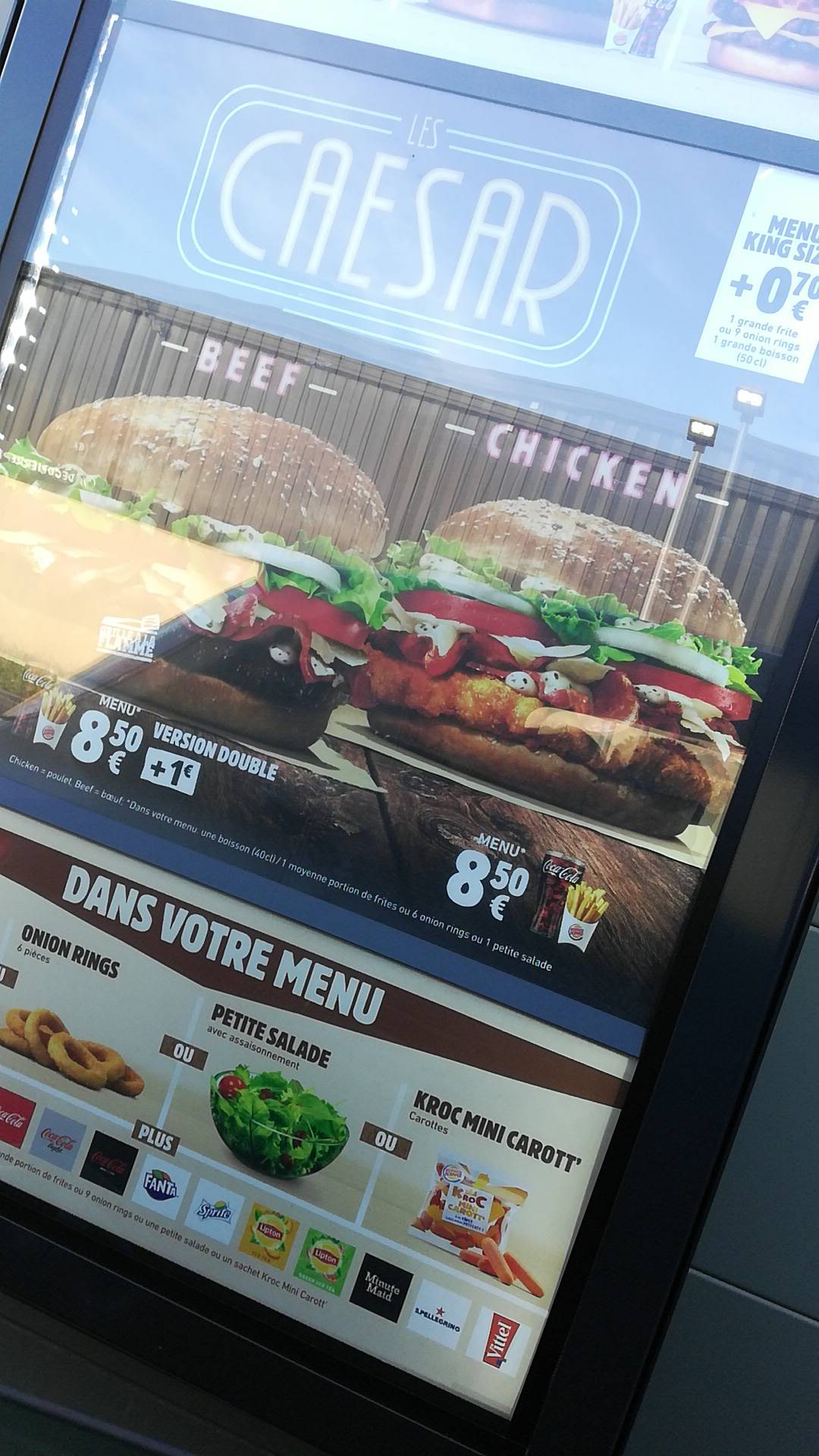 Menu au Burger King® Cormontreuil fast food, Cormontreuil