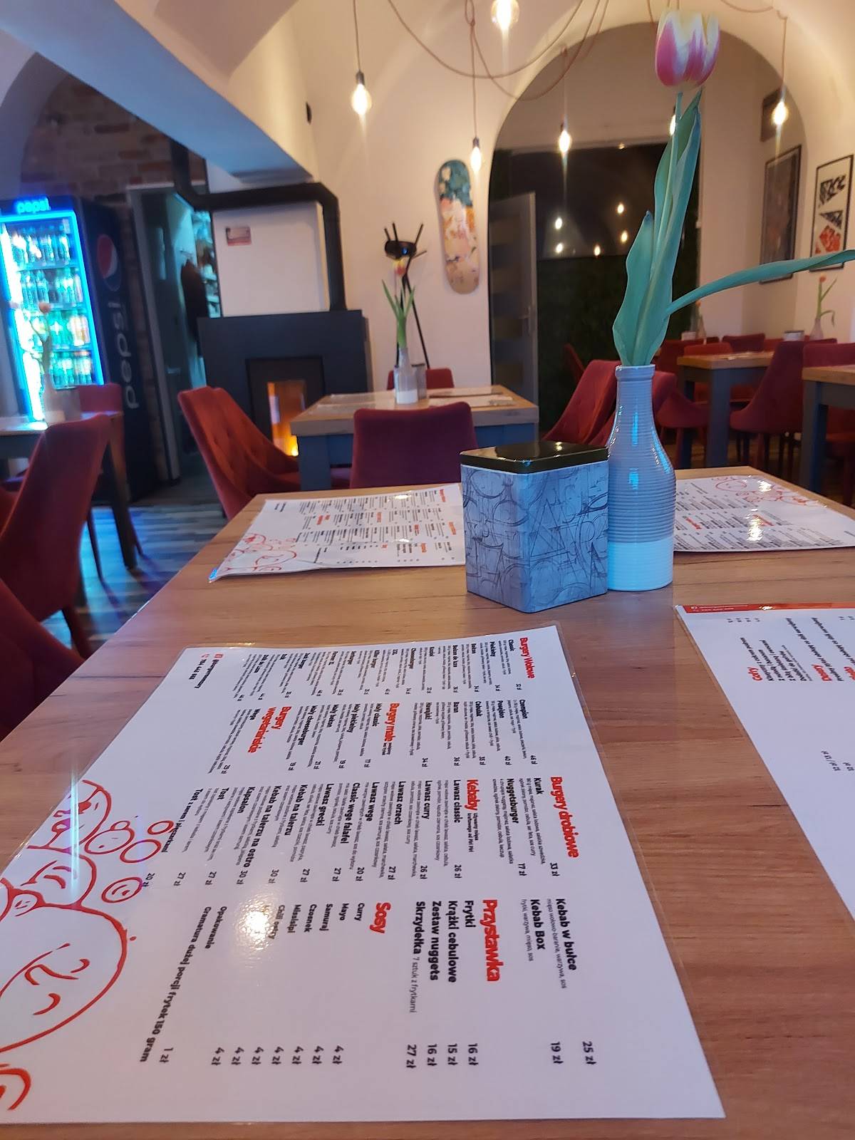 Menu at Burger Room restaurant, Żary