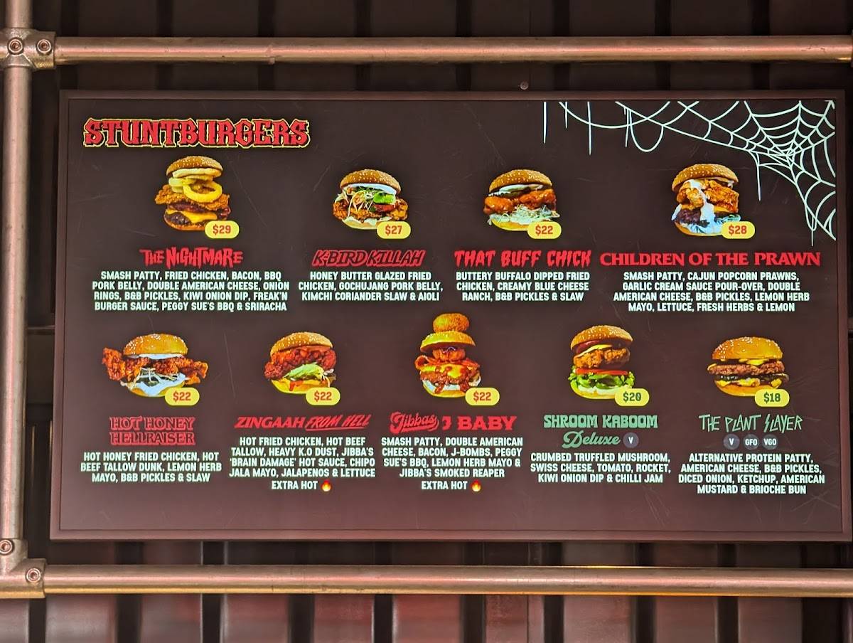 Menu at BurgerFreak Belmont restaurant, Belmont