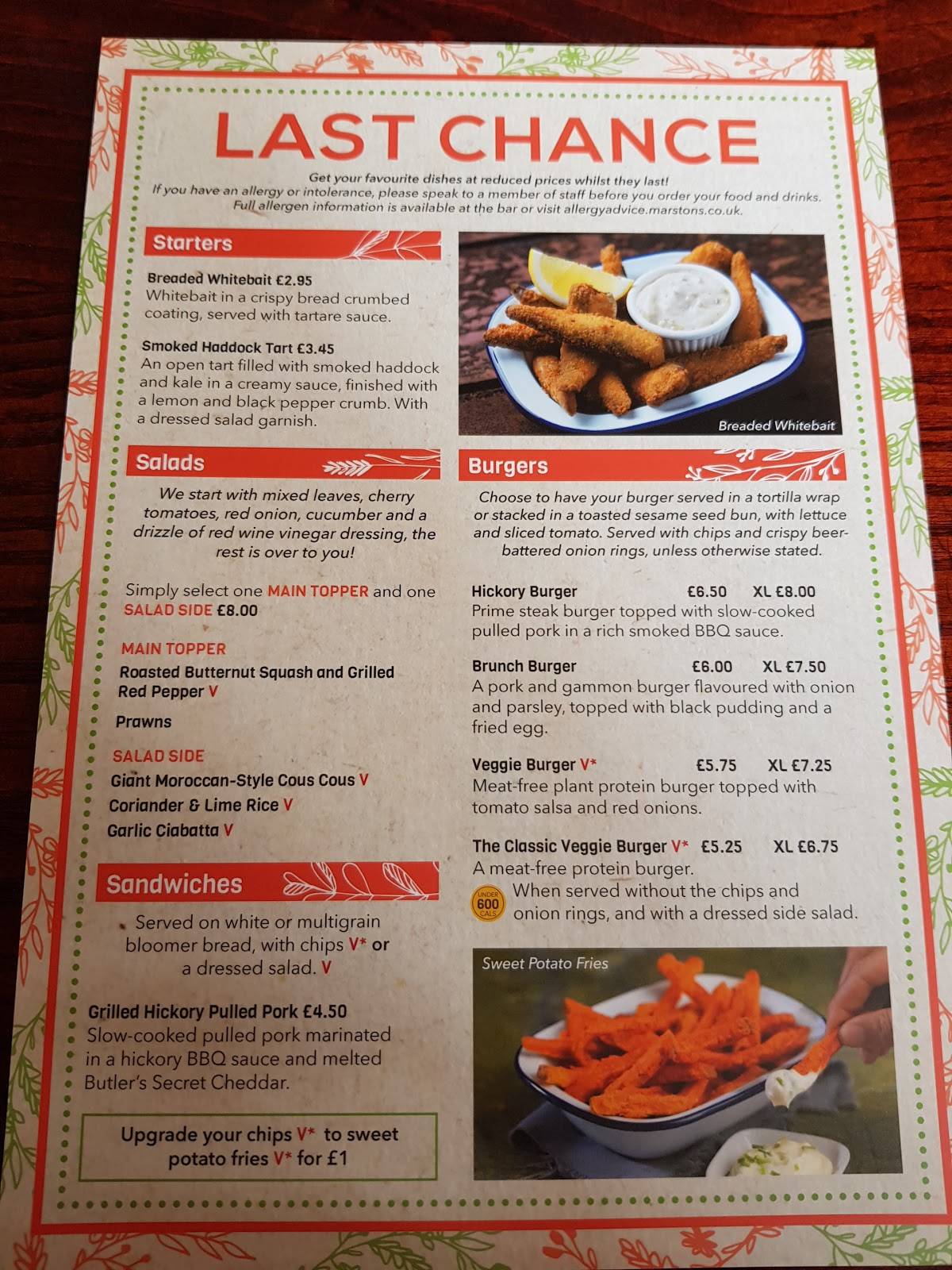 Menu at Burn Inn pub & bar, Houghton le Spring, Hetton Rd