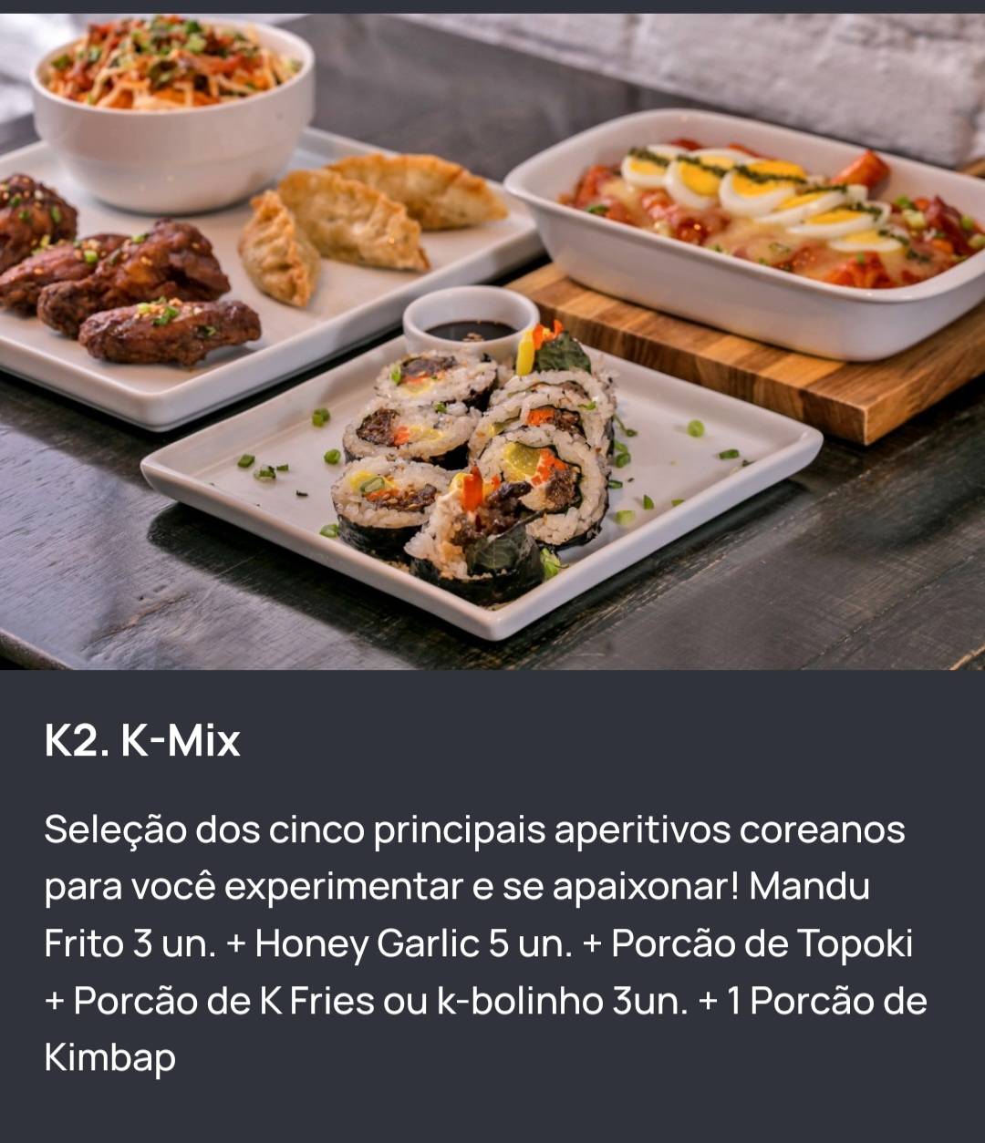 Menu at Buzá Korean Restaurante, São Paulo