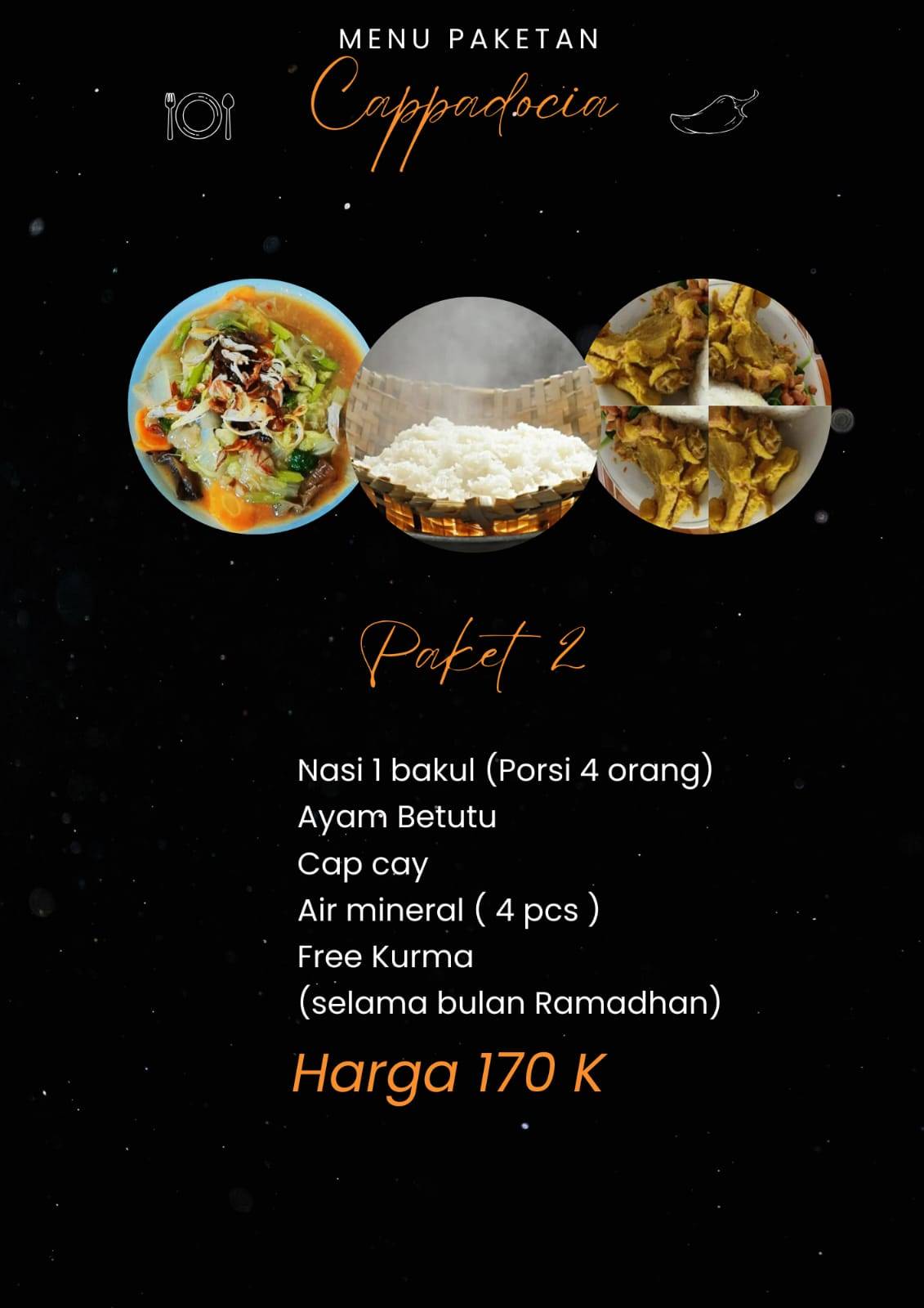 Carta de CAPPADOCIA CAFE, Indonesia