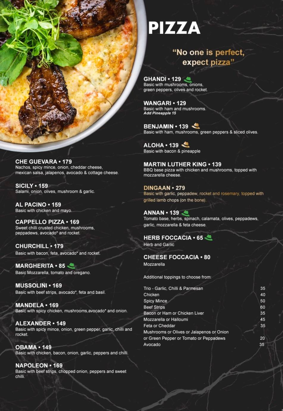 Menu at CAPPELLO BOKSBURG restaurant, Boksburg