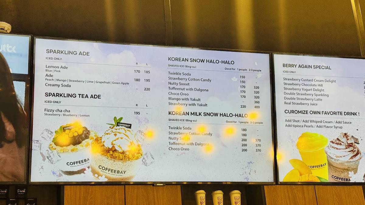 Carta del café COFFEE BAY Mactan, Lapulapu