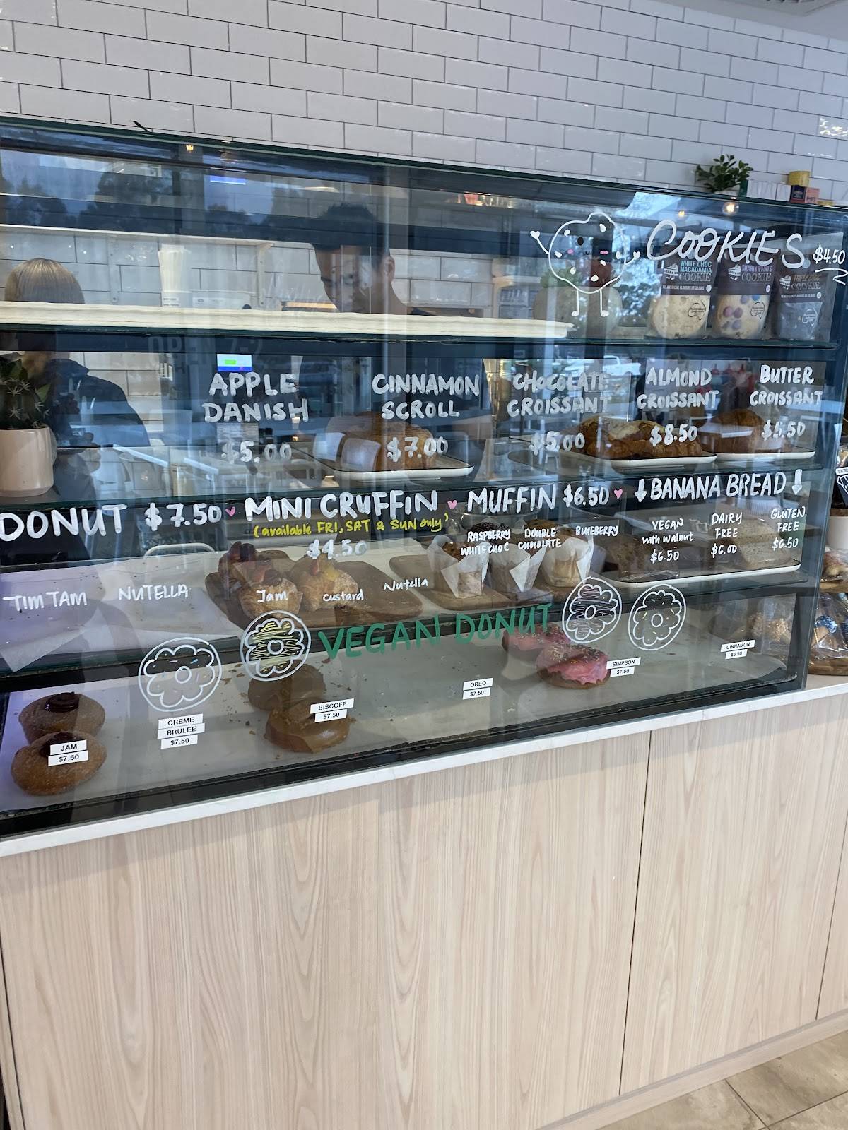 Menu at COFFIX cafe, Byford
