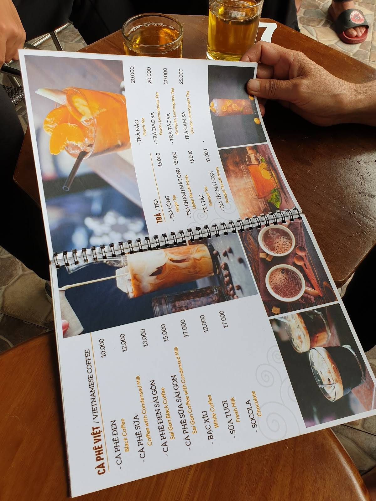 Menu at Cà phê Bảo cafe, Hoi An