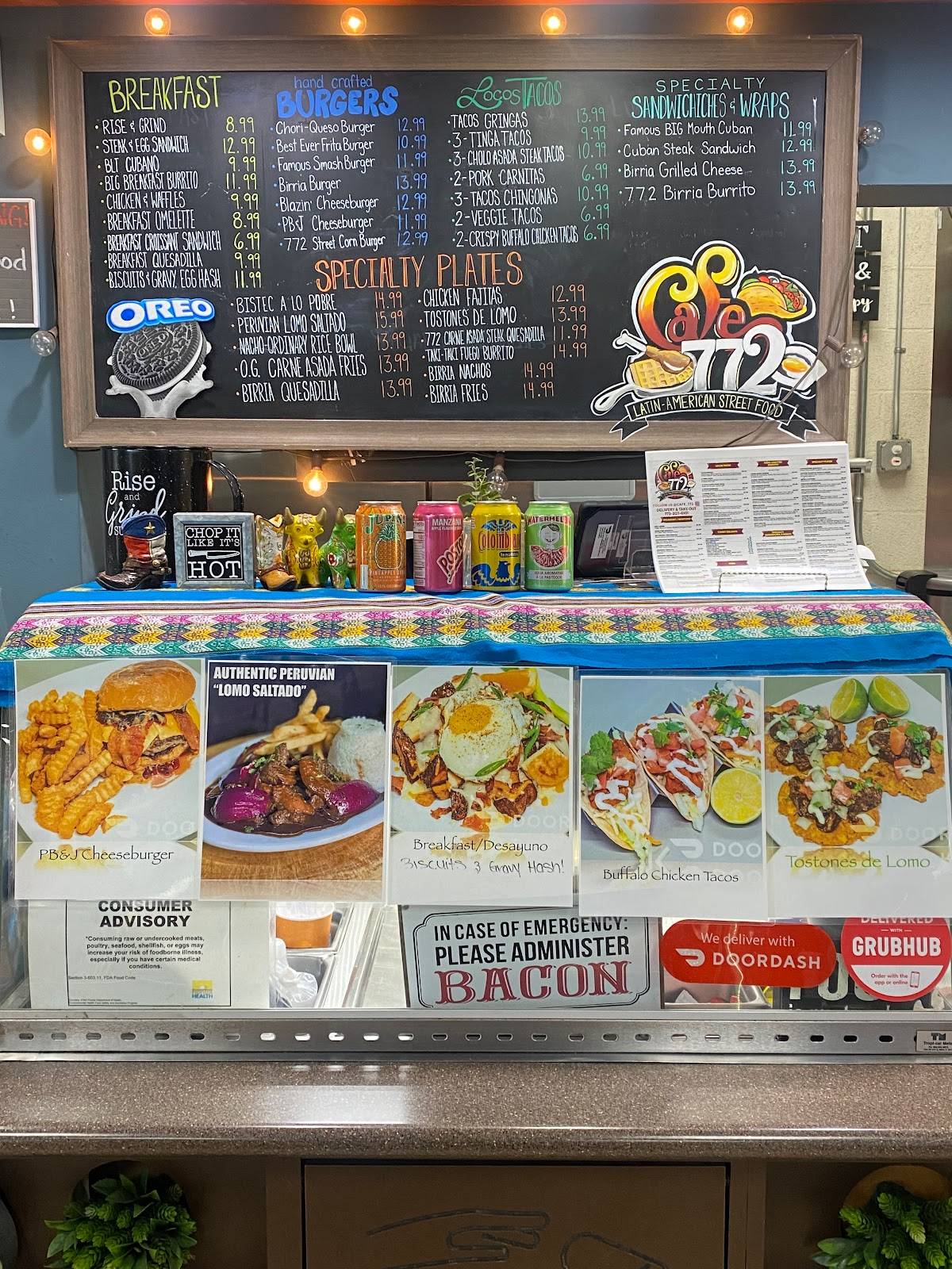 Menu at Cafe772 Cantina & Grill, Port St. Lucie
