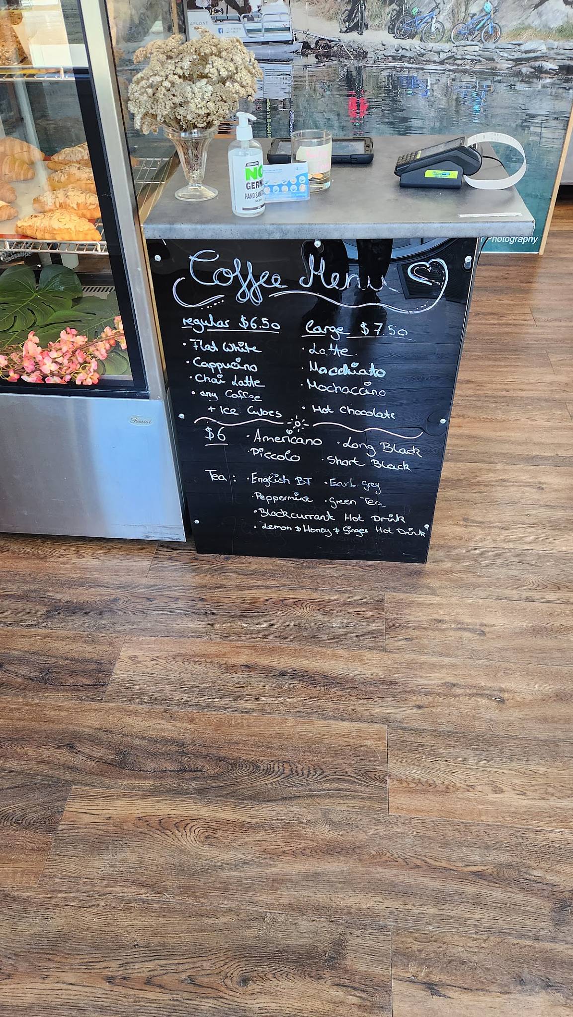 Menu at Norka's Kai Cafe, Queenstown