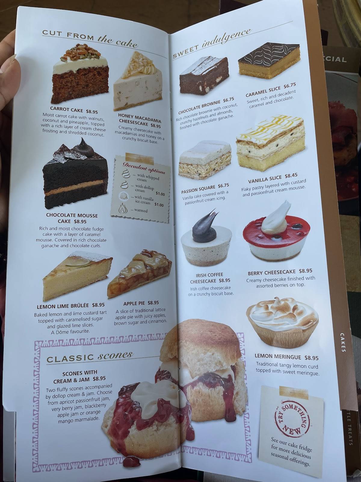 Menu at Dôme Café - Kingsley cafe, Kingsley, 66 Creaney Dr