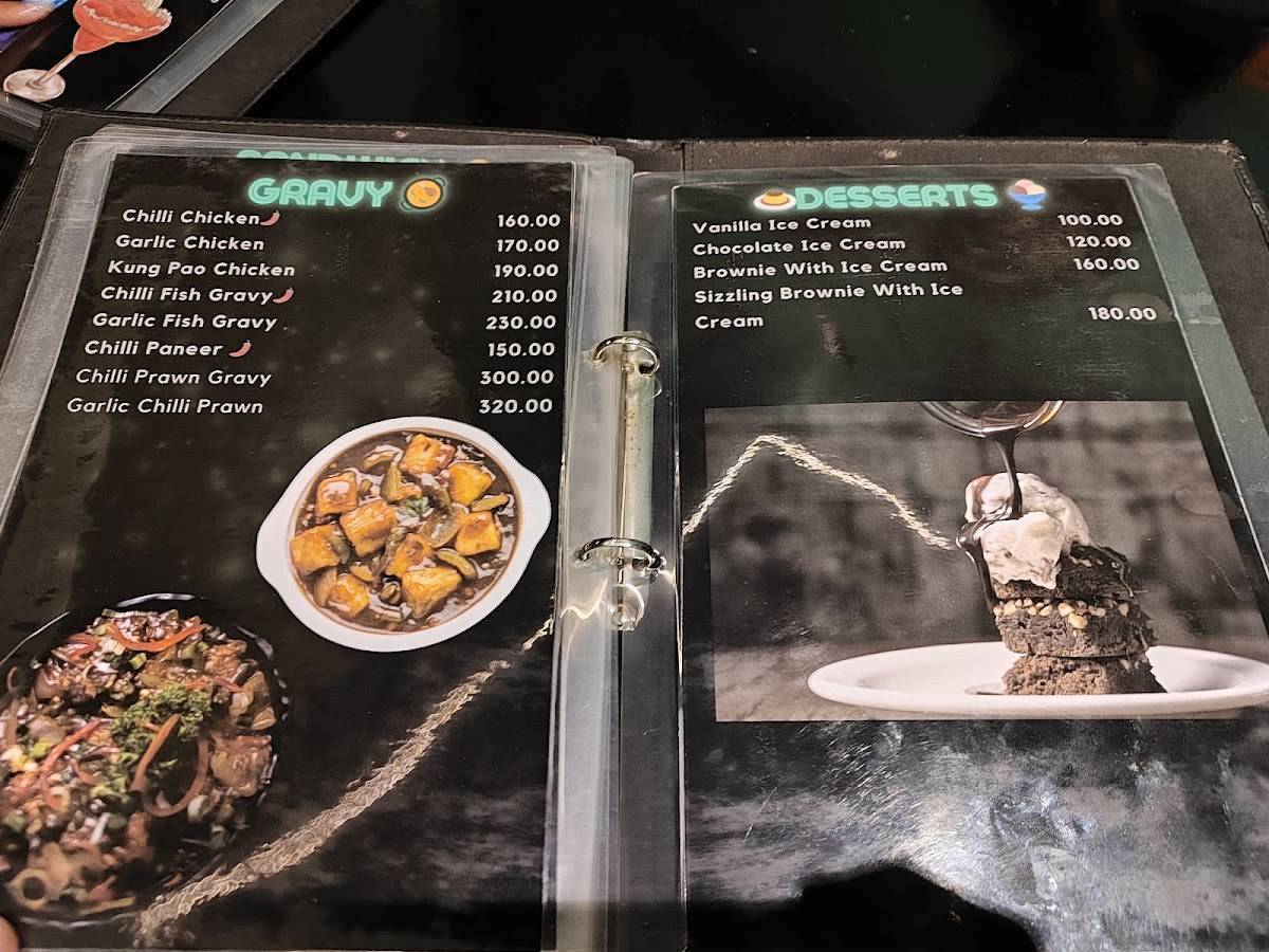 Menu at Cafe Firefly, Kolkata
