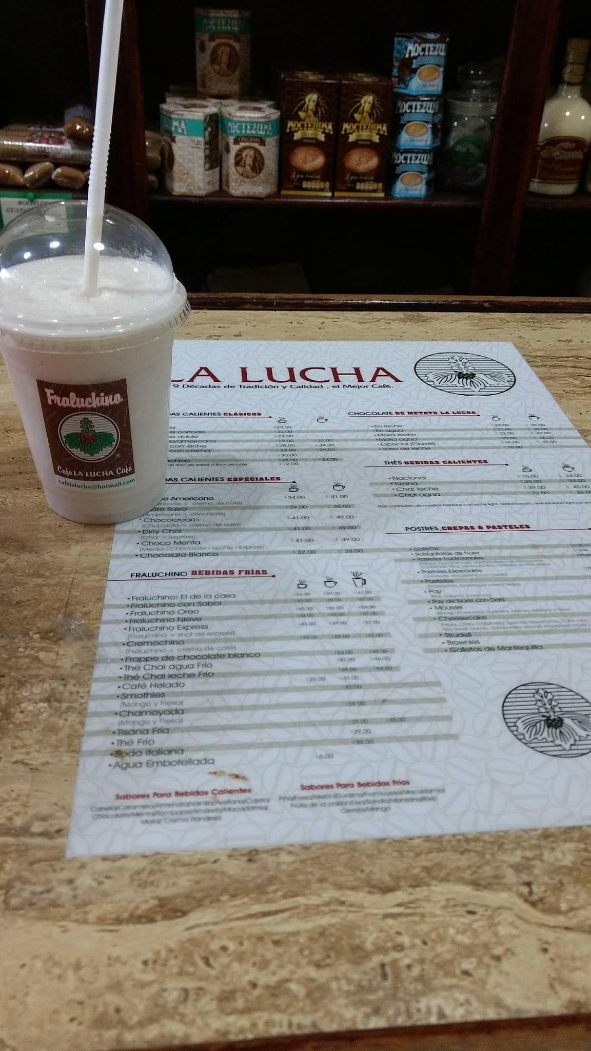 Carta de Café La Lucha, S.A. de C.V., Uruapan, García Ortiz 20