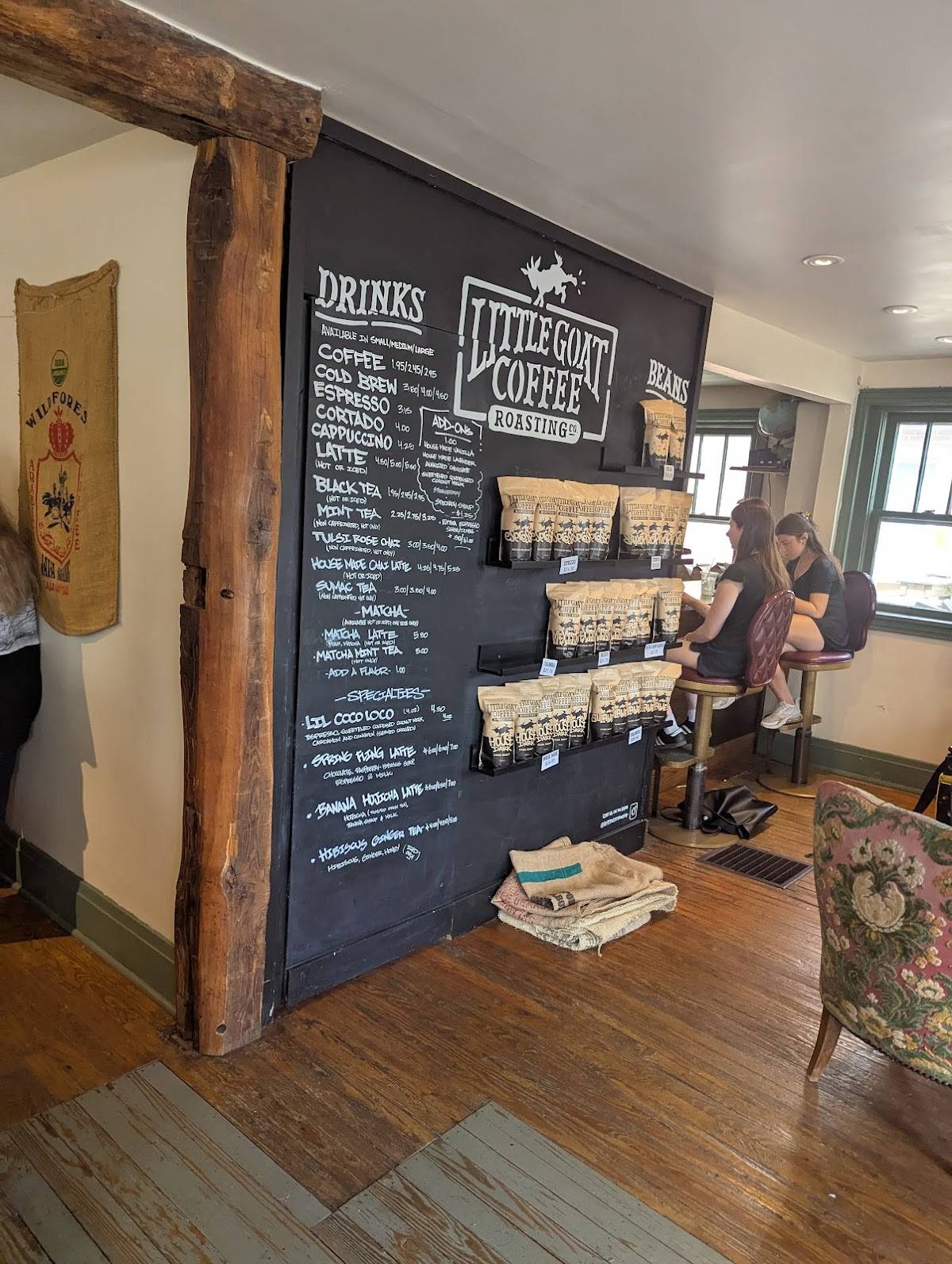 Menu at Little Goat Coffee Roasting Co. cafe, Newark