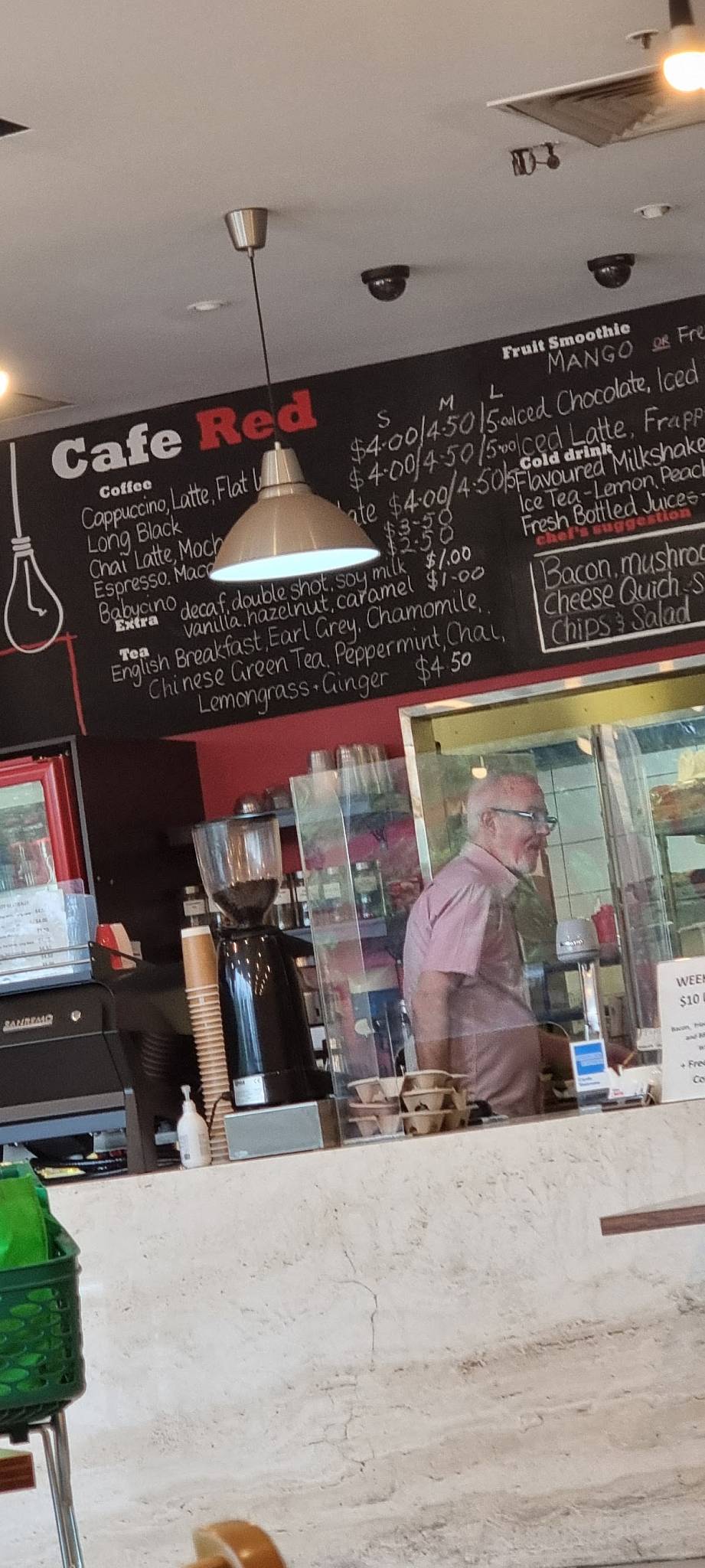 Menu at Cafe Red, Windsor