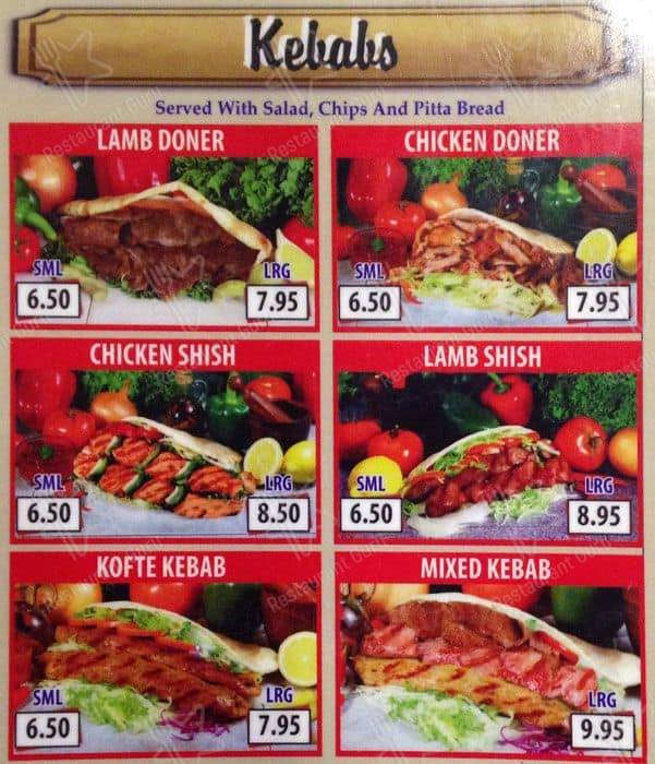 Menu at Cafe Rossi, London, 57 Borough High St