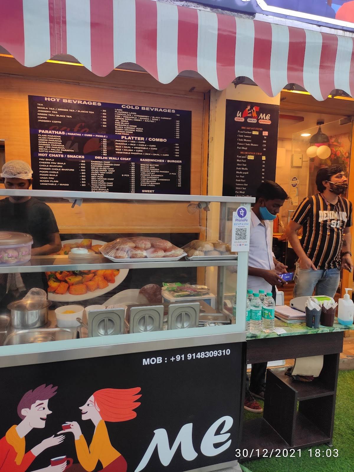 Menu at Cafe U Me, Bengaluru