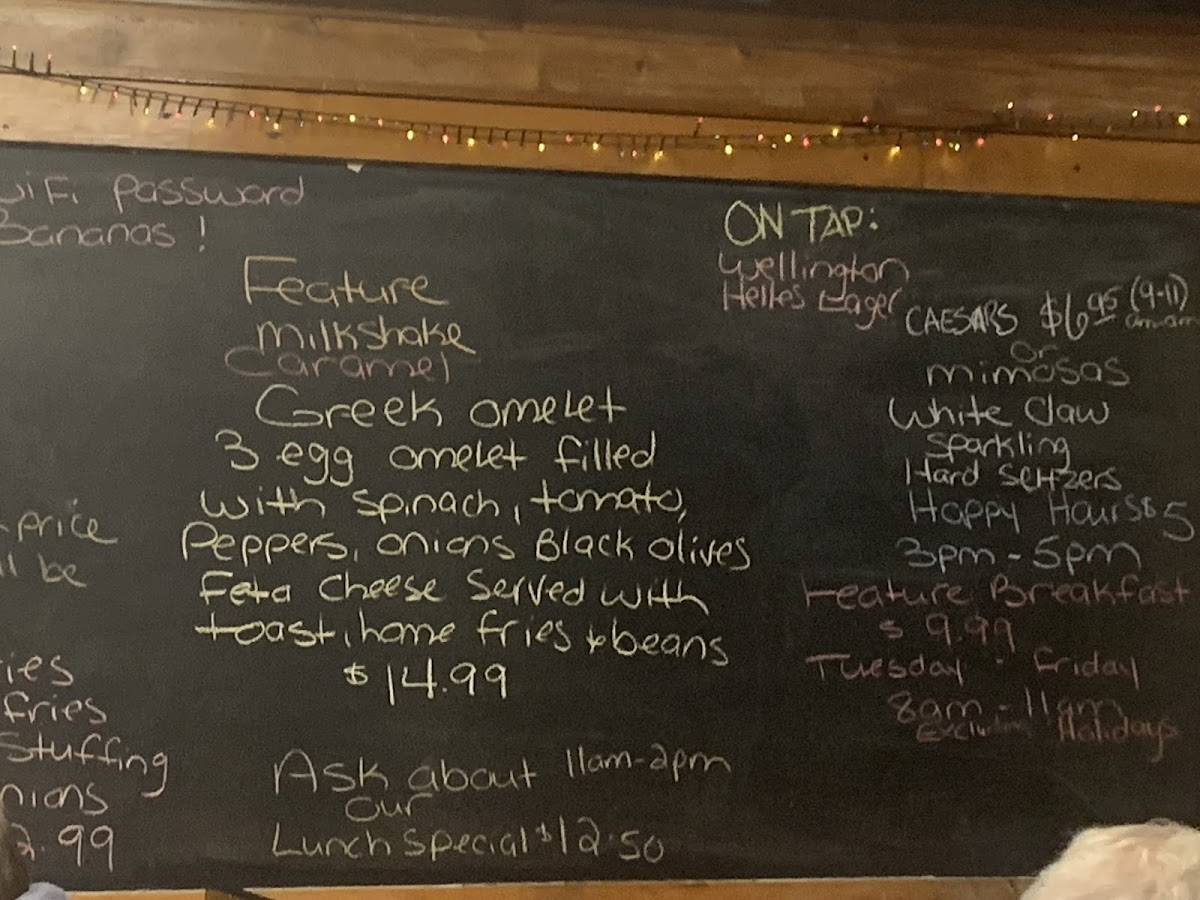 Menu at Cambridge Restaurant, Cambridge