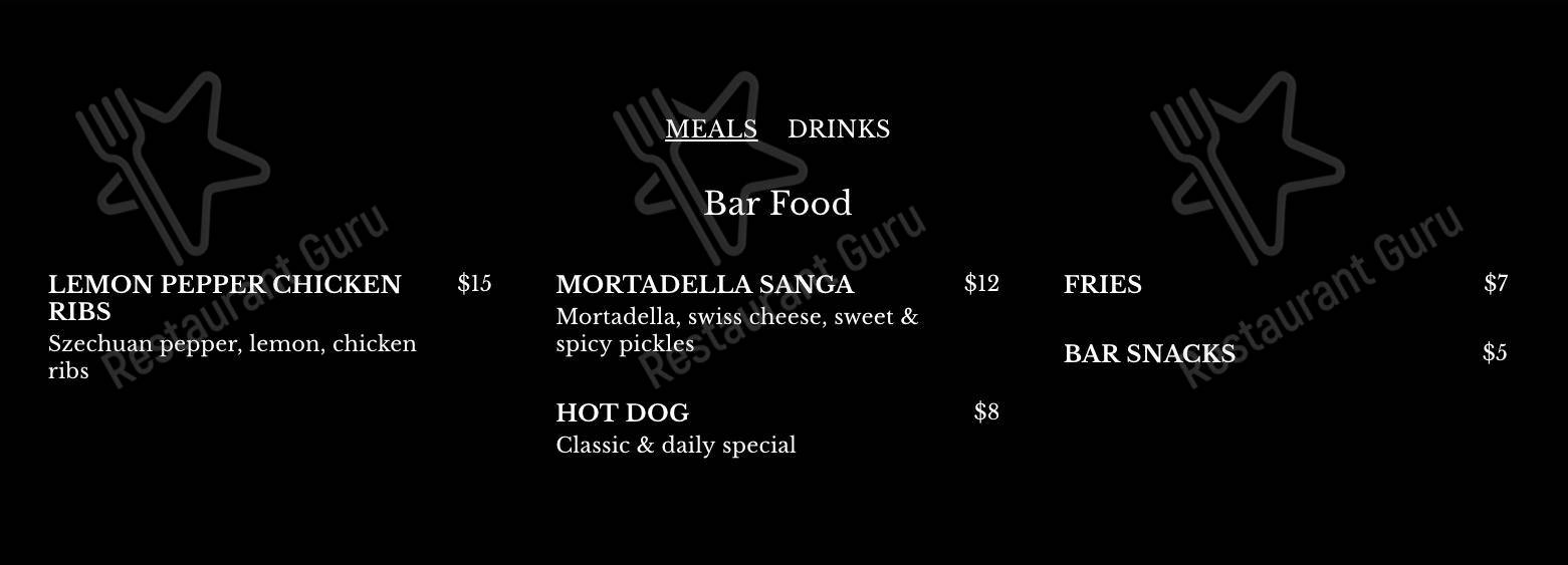 Menu at Canecutters pub & bar, South Yarra