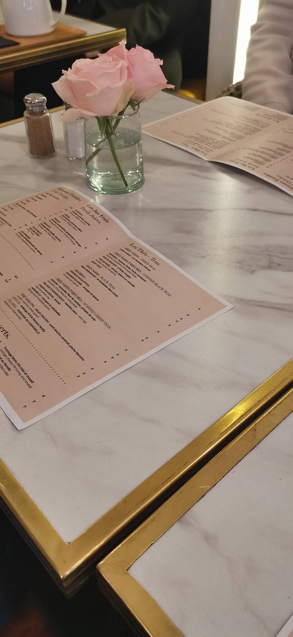 Menu au La casa di nonna restaurant, Cannes