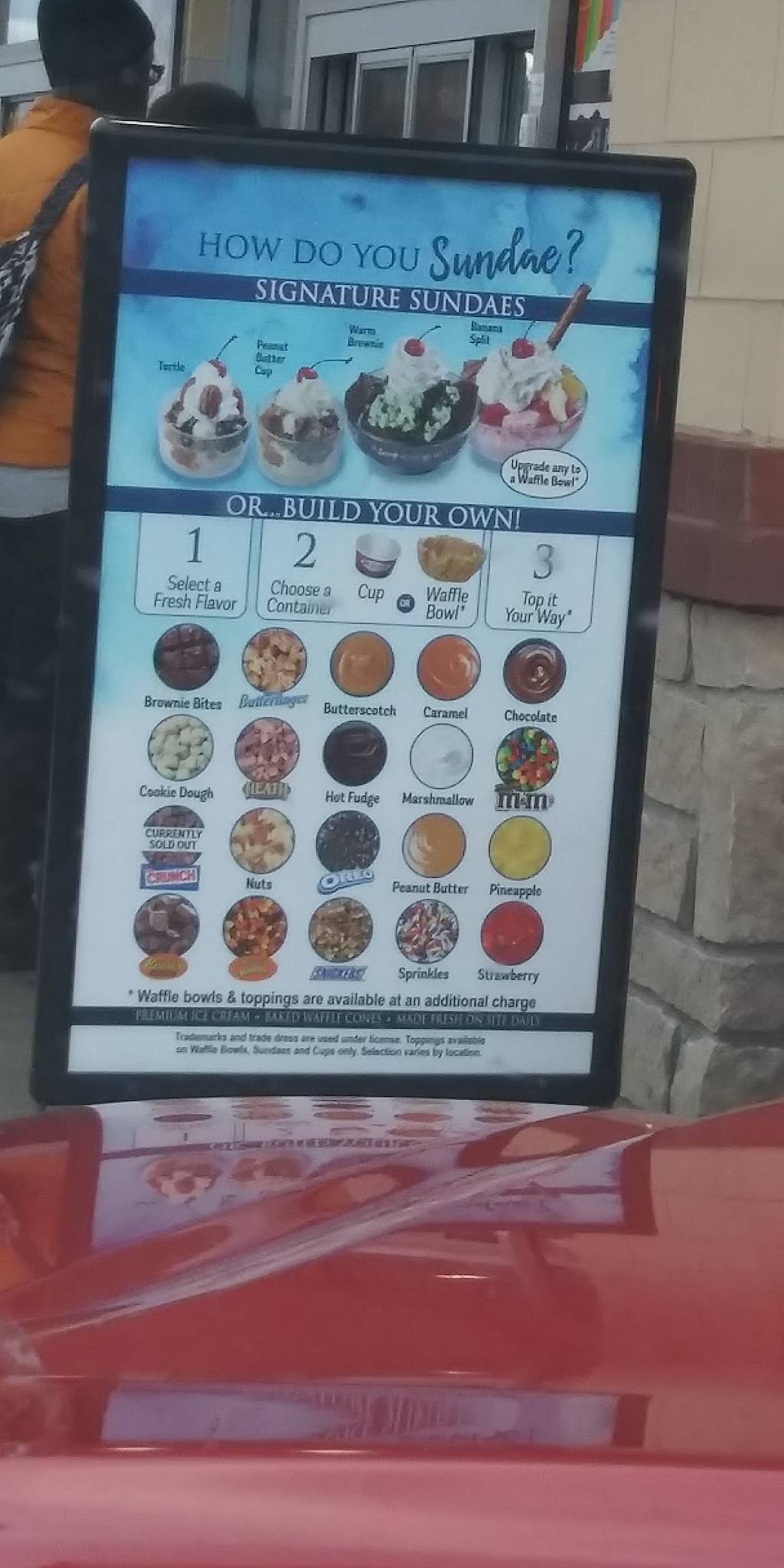 Menu at Bruster's Real Ice Cream pub & bar, Canton