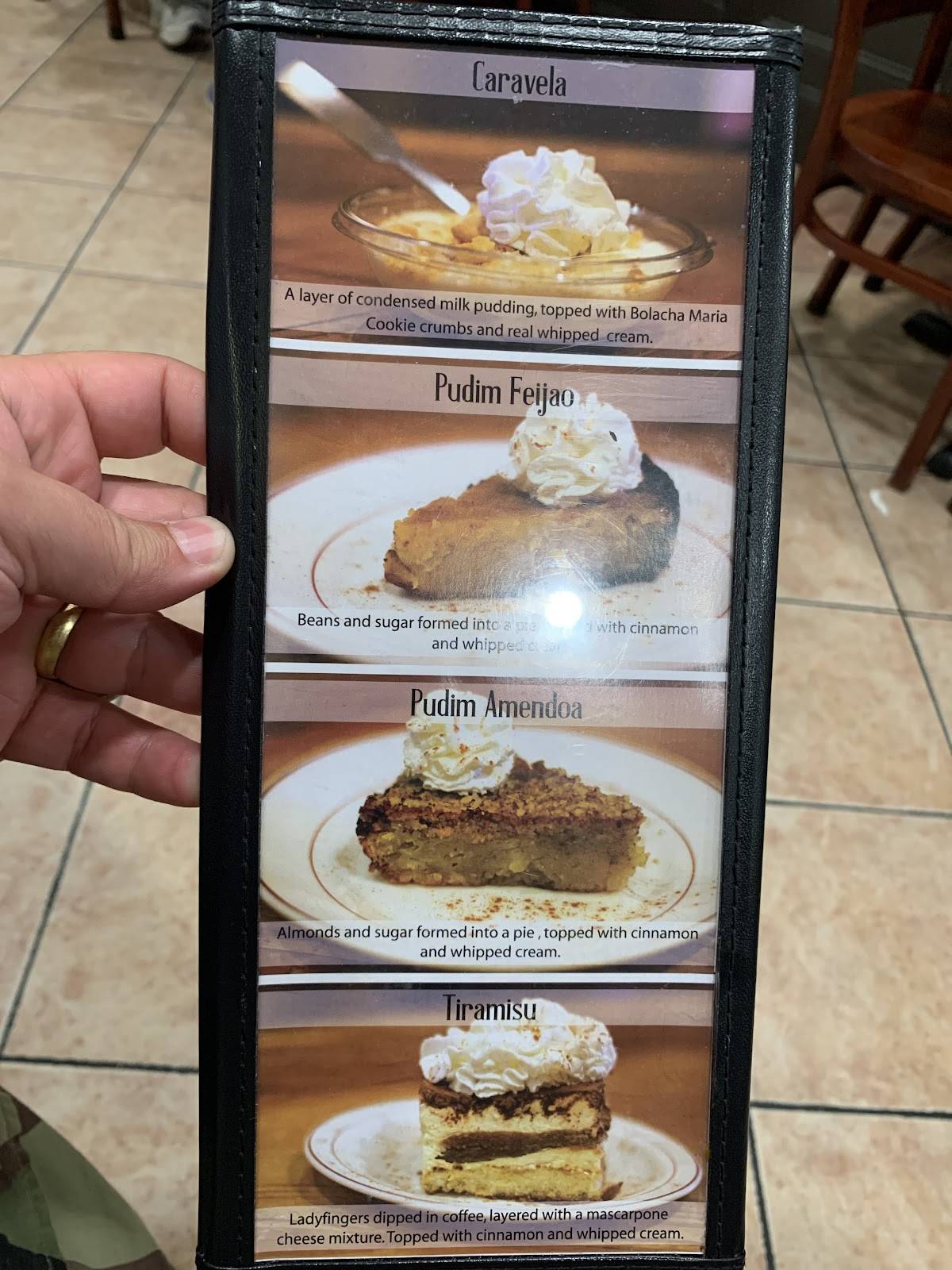 Menu at Caravela Restaurant, Fall River