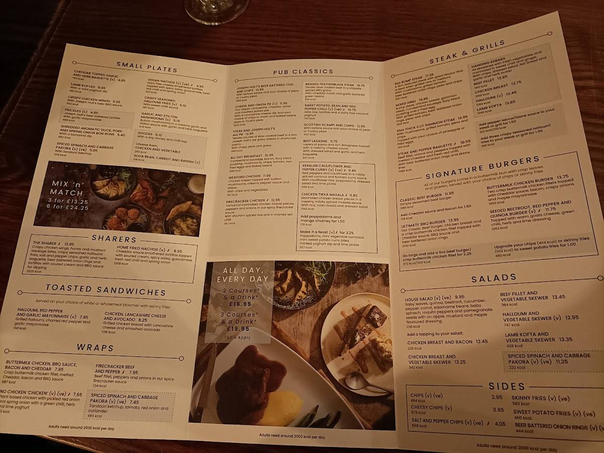 Menu at Cat & Lion pub & bar, Warrington
