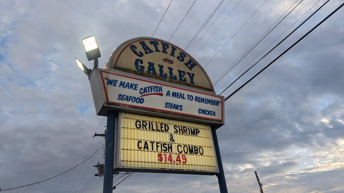 Menu at Catfish Galley restaurant, Jackson, N Highland Ave