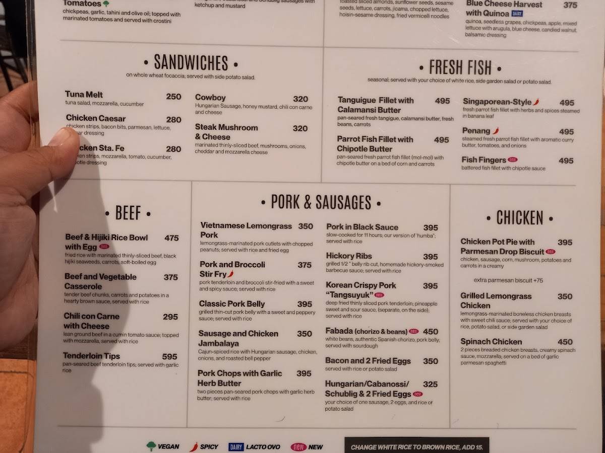 Menu at Cafe Georg, Cebu City, Ground Floor MLD Building
