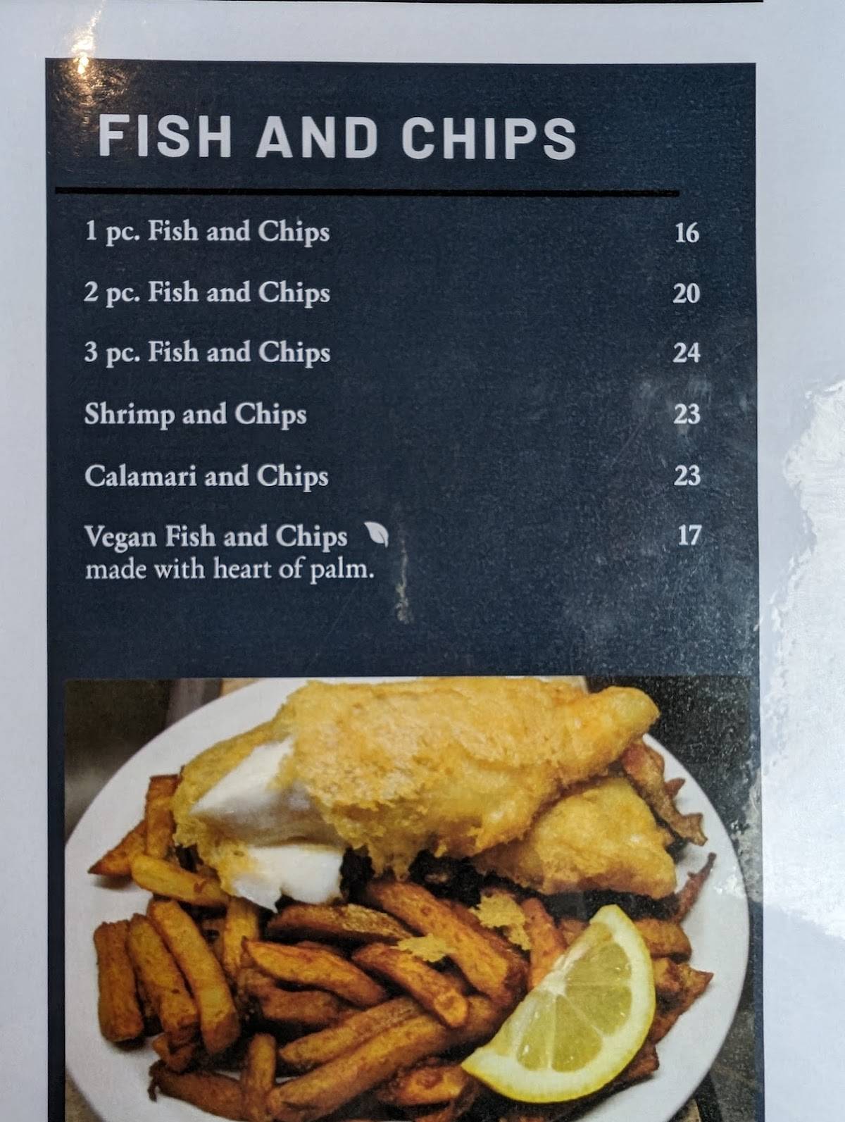 Menu at Chafe's Landing Restaurant, Petty Harbour-Maddox Cove