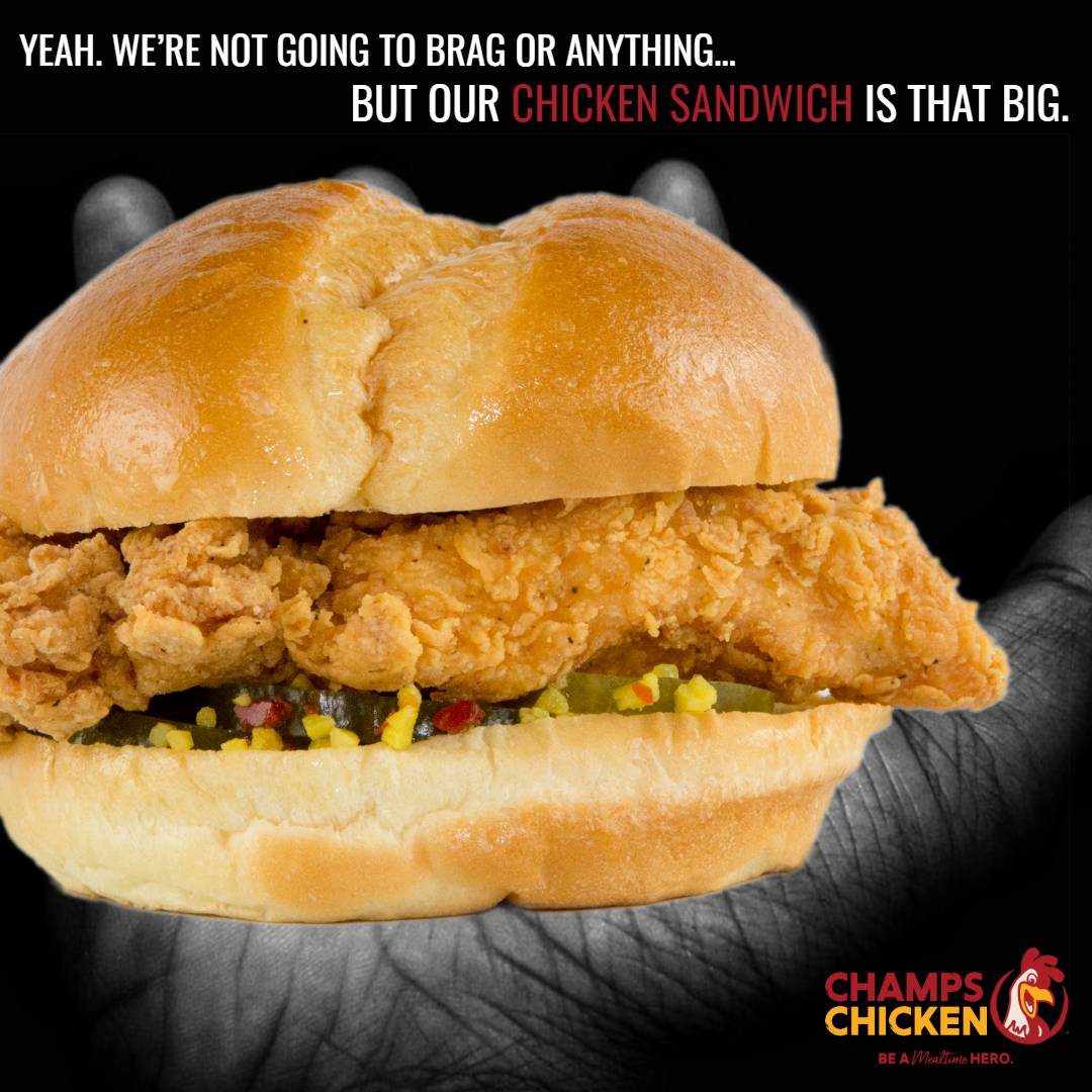 Menu at Champs Chicken fast food, Ammon, 125 S 25th E
