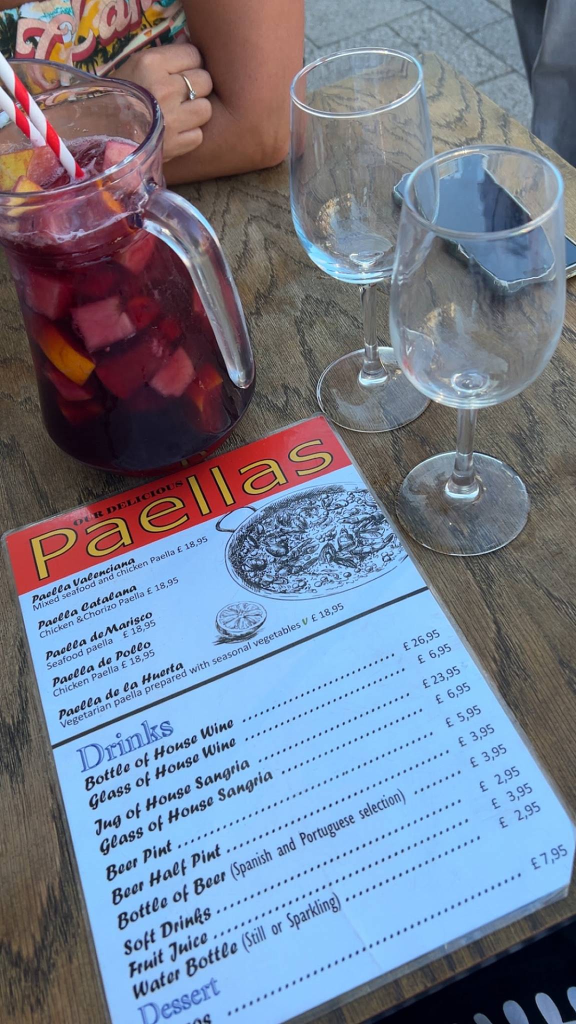 Menu at Chef Carlos pub & bar, Bournemouth, 211-213 Seabourne Rd