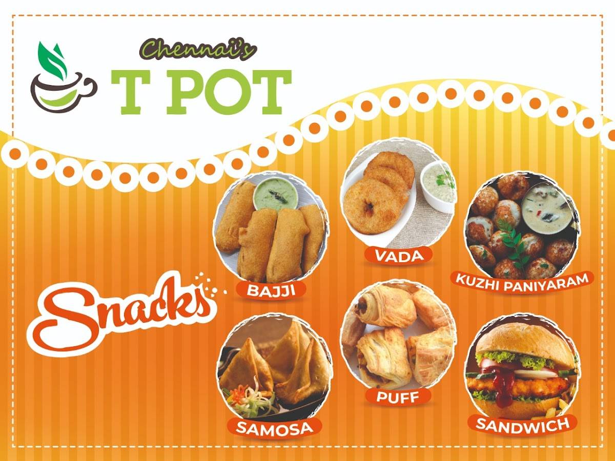 Menu at Chennai's T POT, Chennai