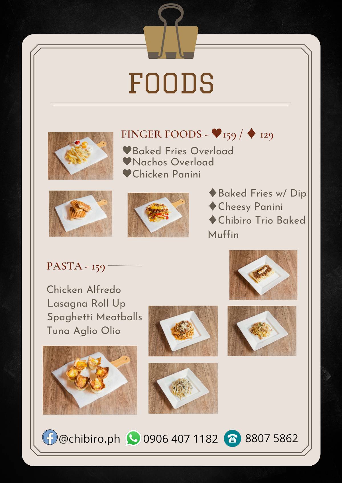 Carta de Chibiro Cafe, Ciudad Quezon