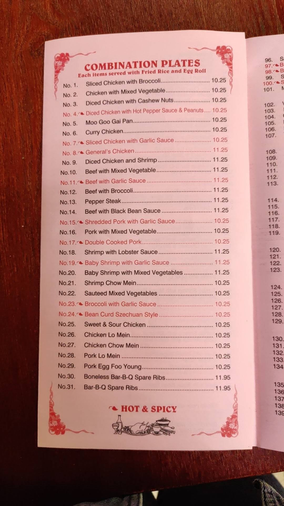 Menu at China Delight restaurant, Dingmans Ferry, PA-739