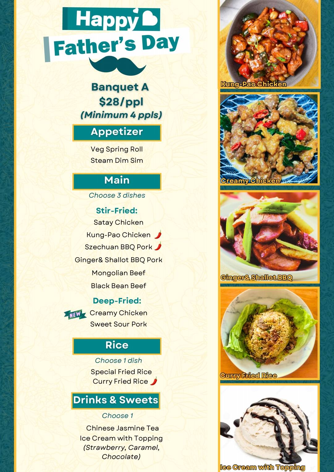 Menu at China Flute Chinese Restaurant, Wurtulla