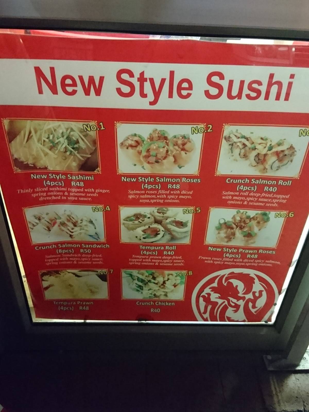 Menu at Chinese Fu Long restaurant, Stellenbosch, 28 Cluver Rd