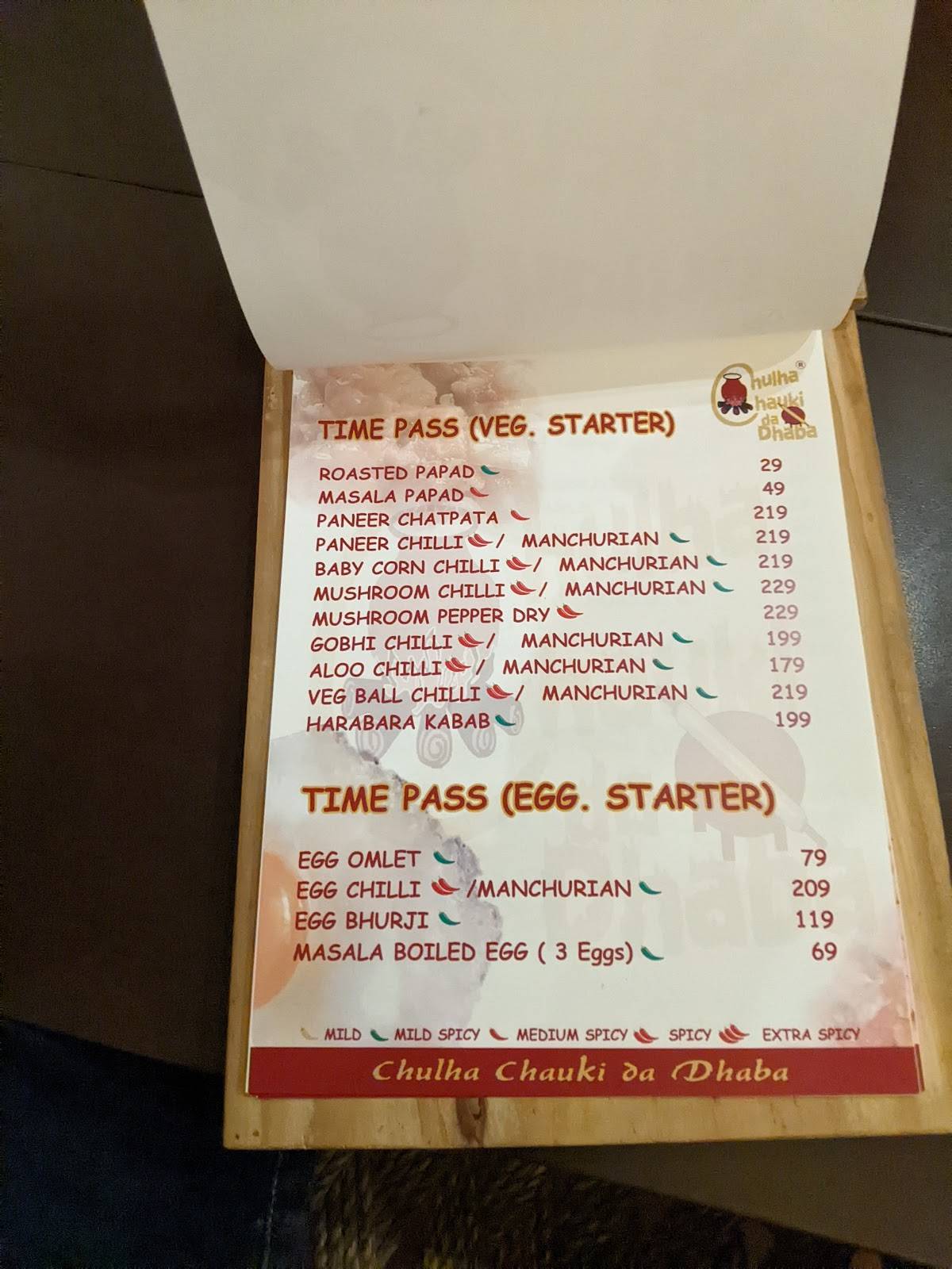 Menu at Chulha Chauki Da Dhaba Sarjapur Rd Restaurant, Bengaluru, 6th Floor