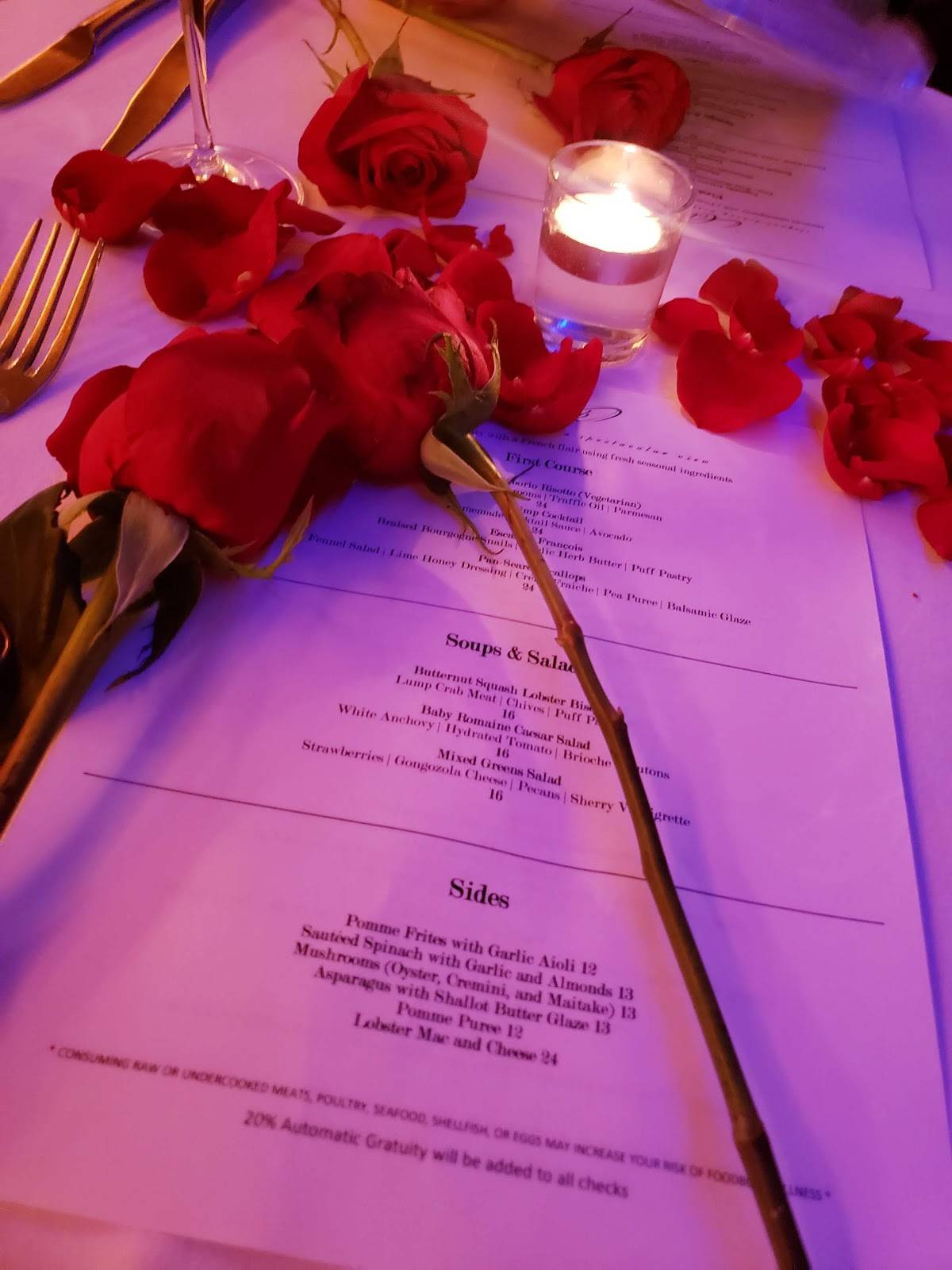 Menu at Cite steakhouse, Chicago, Lake Point Tower