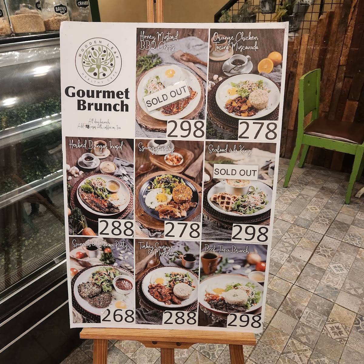 Menu at Wooden Leaf Cafe, City of Balanga