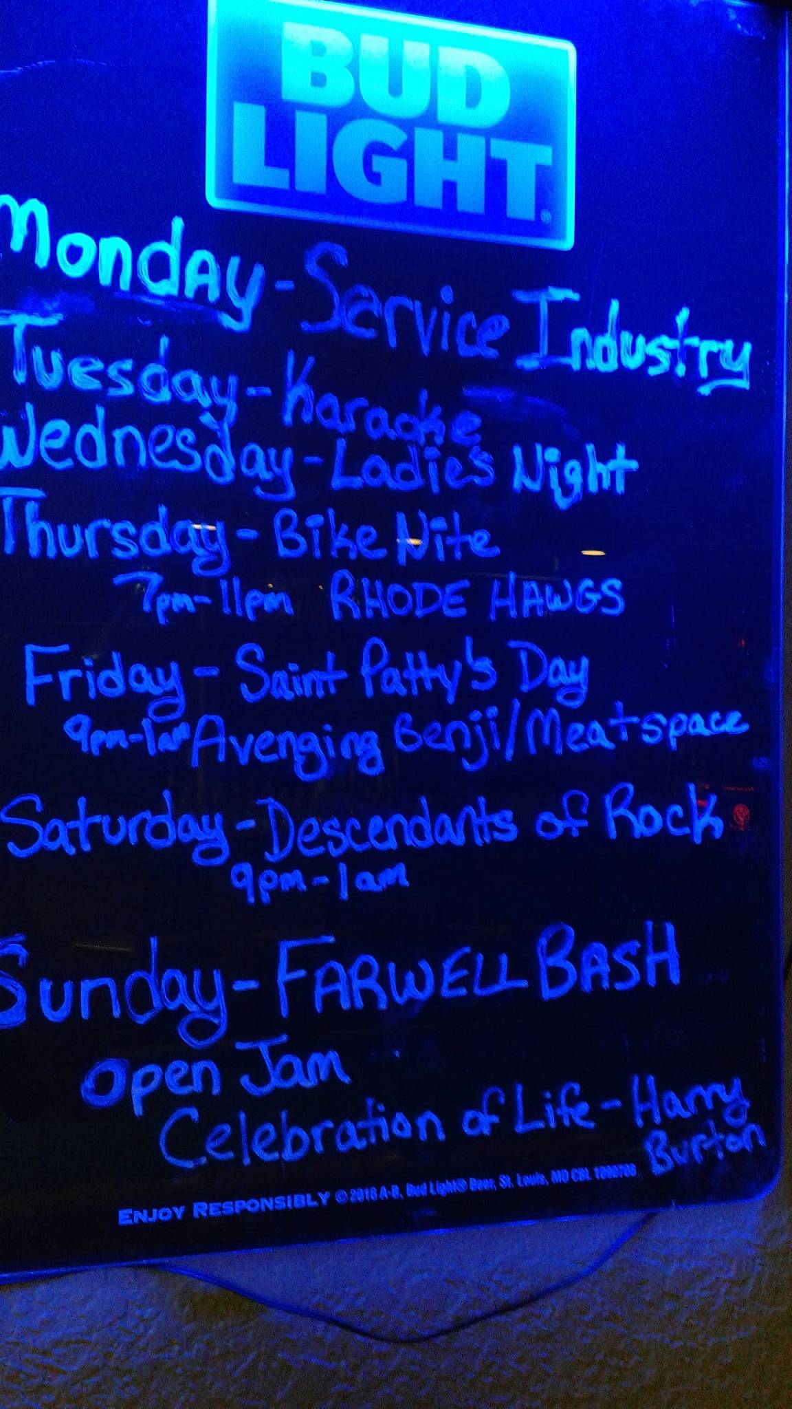 Menu at Ms. Rascals Loony Bin Eatery & Pub, Port Charlotte