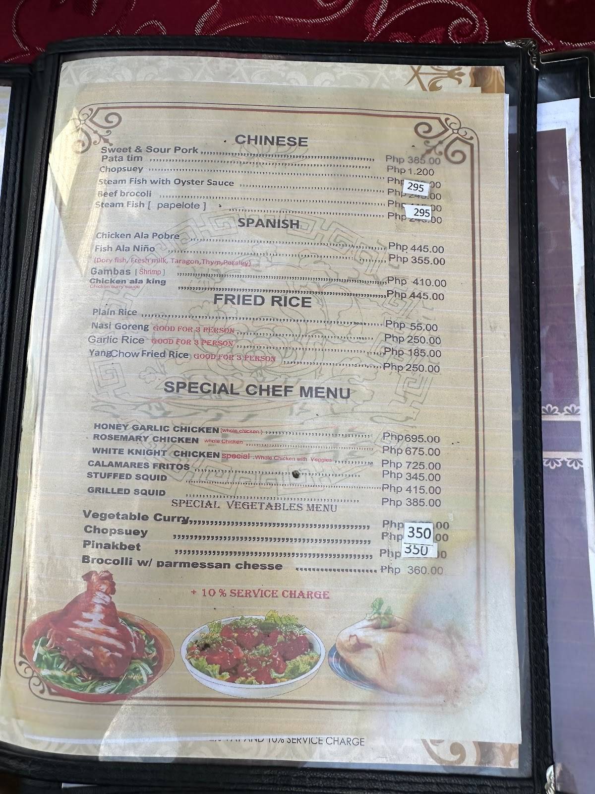 Menu at Coco Bango Cafe, Manila, HXQG+M6M