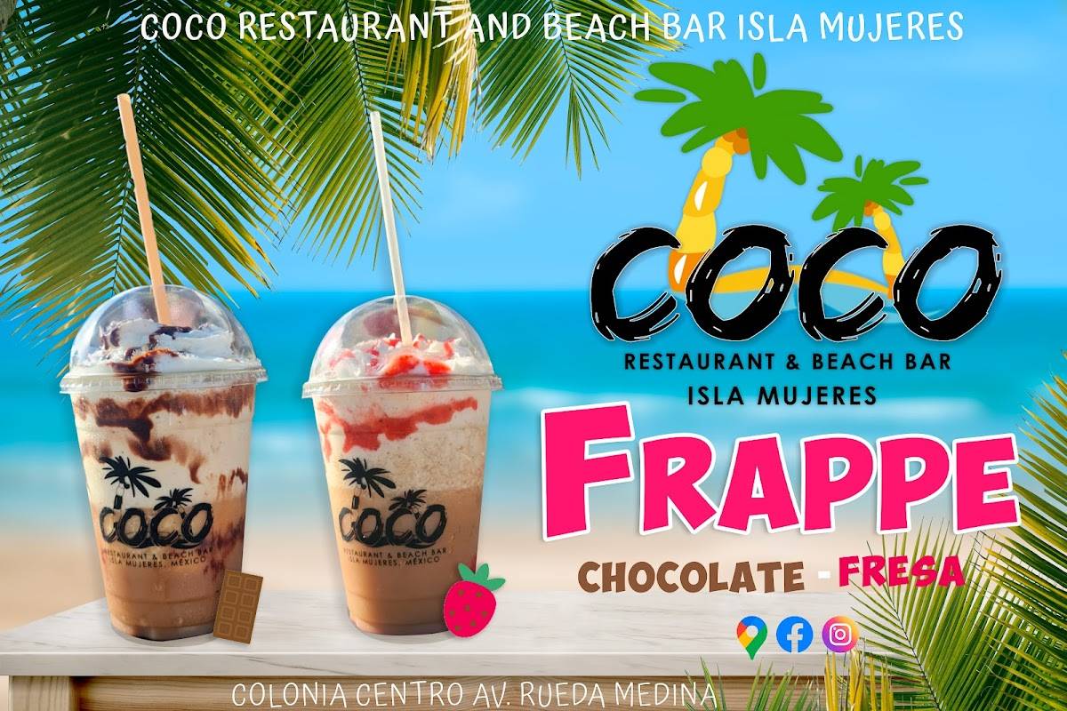 Menu at Coco Snack Beach Bar, Isla Mujeres