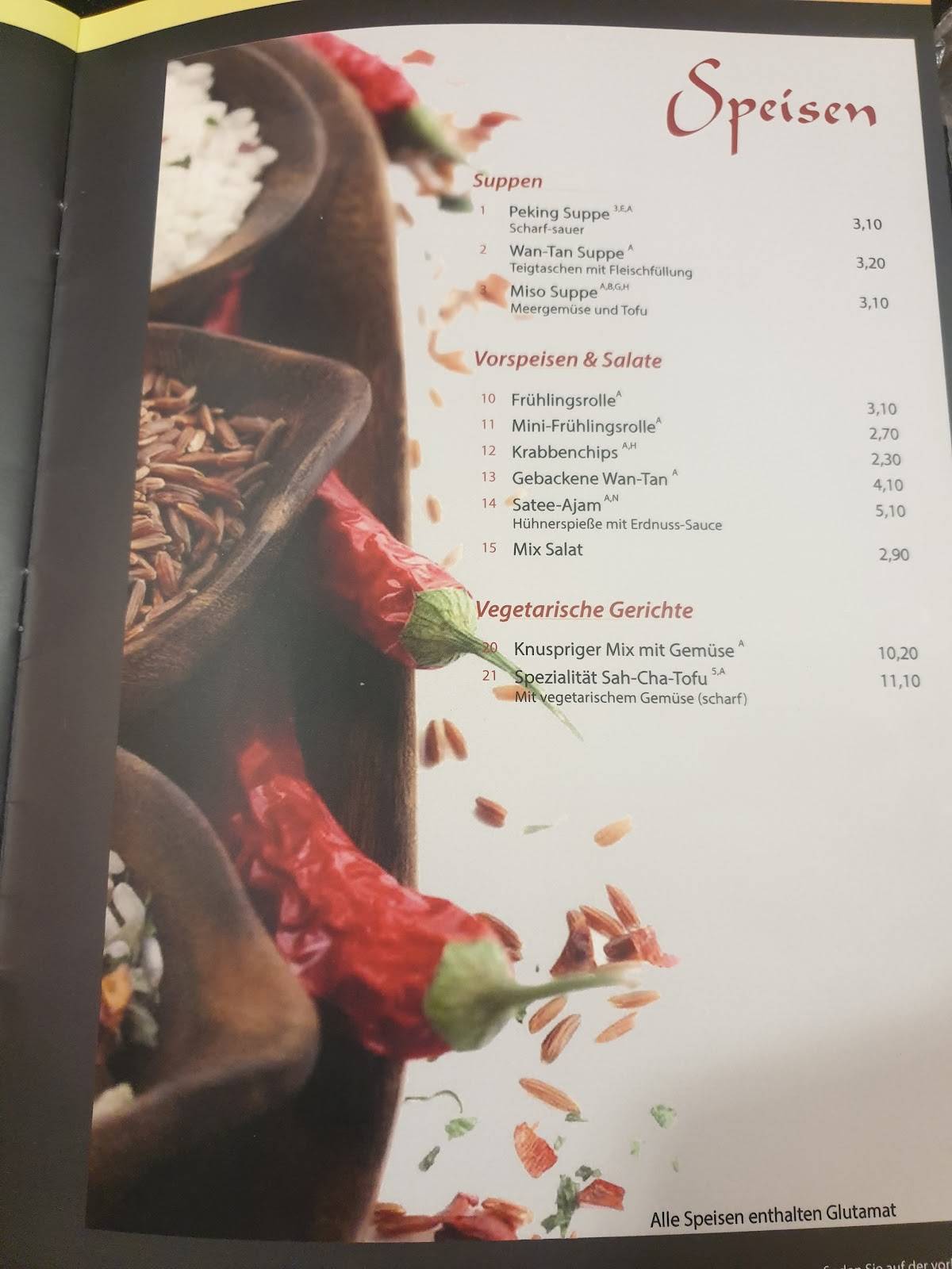 Speisekarte von Colala restaurant, Baden-Baden