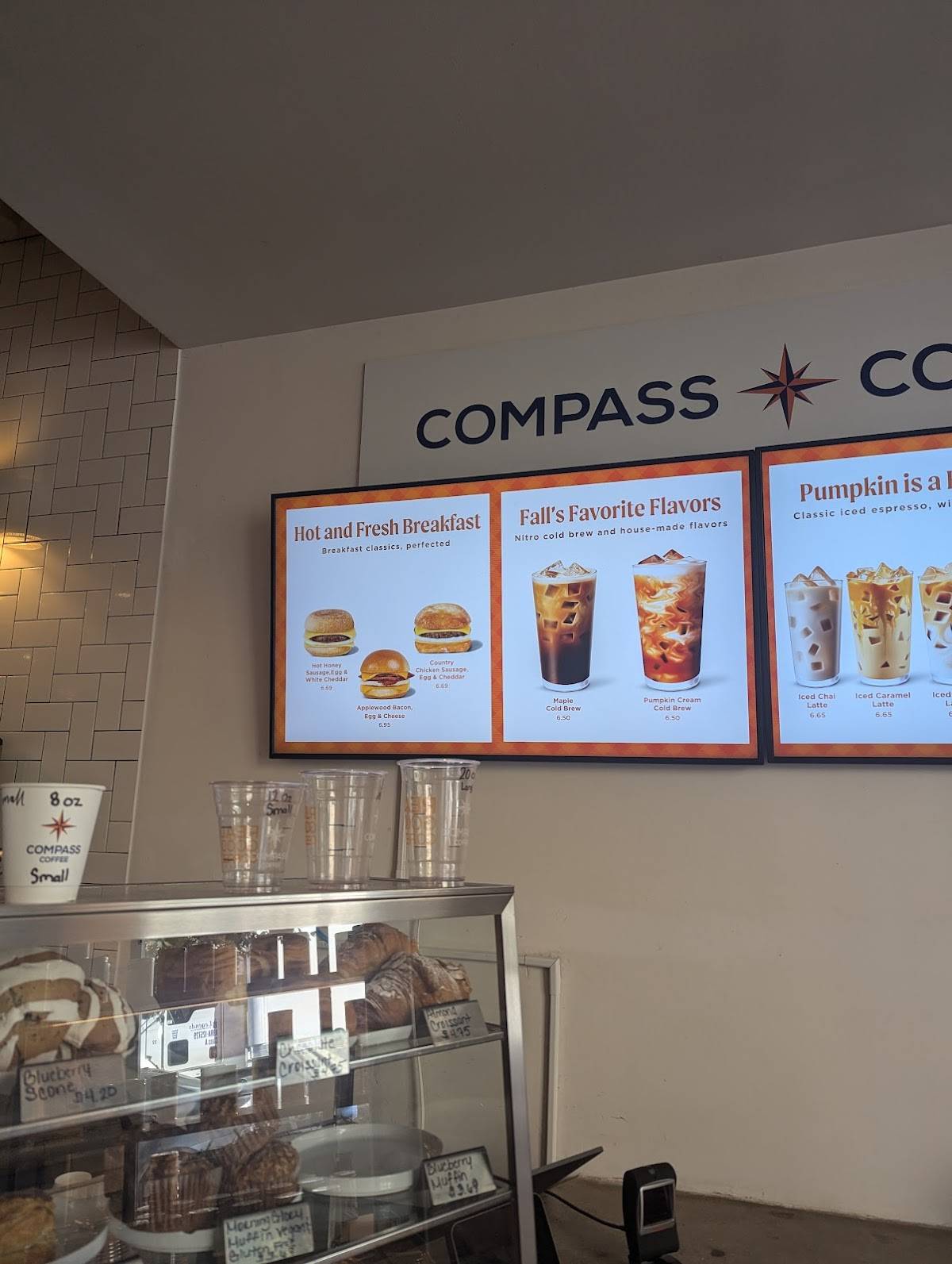 Menu at Compass Coffee cafe, Washington, 1535 7th St NW
