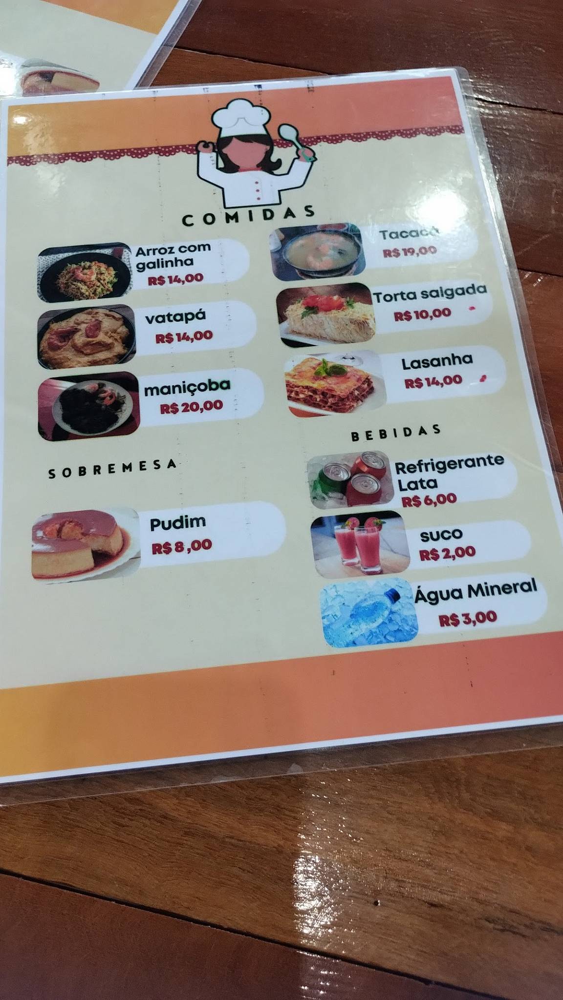 Menu em Complexo Gastronomico de Santa Bárbara do Pará, Santa Bárbara ...